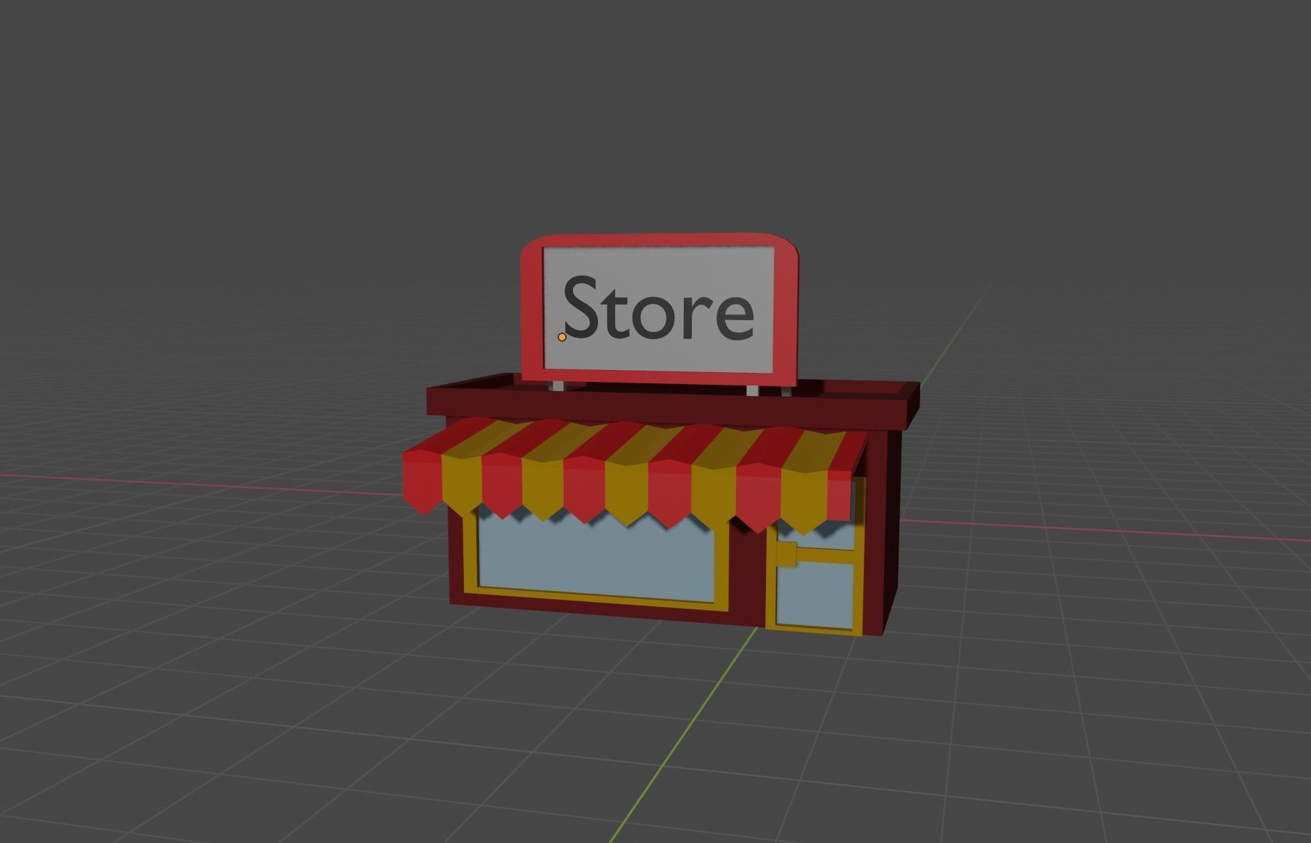 3D model low poly stores pack VR / AR / low-poly | CGTrader