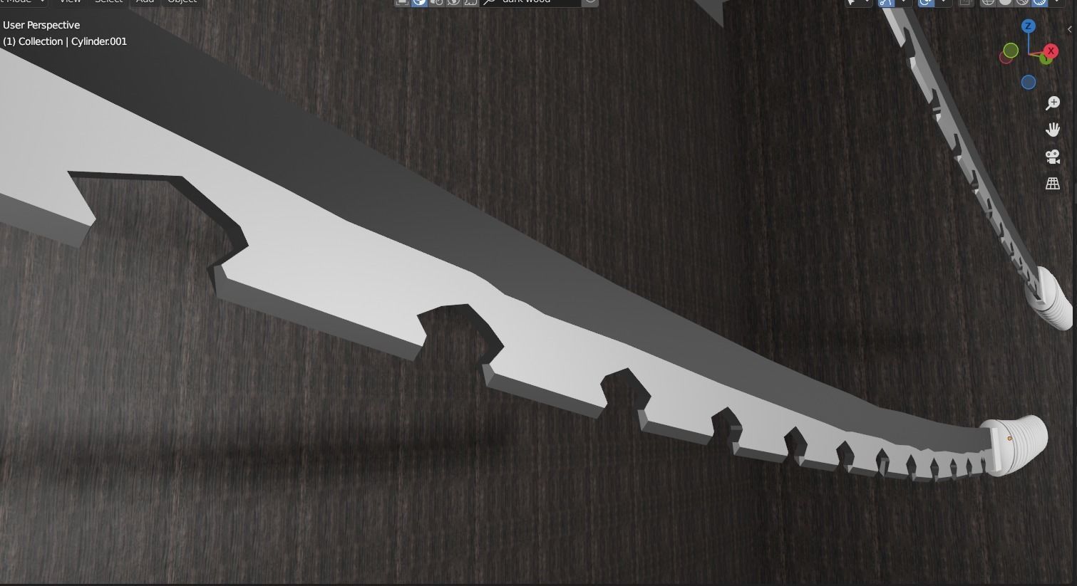 3D model Demon Slayer Sword - Inosuke Nichirin blade VR / AR / low-poly ...