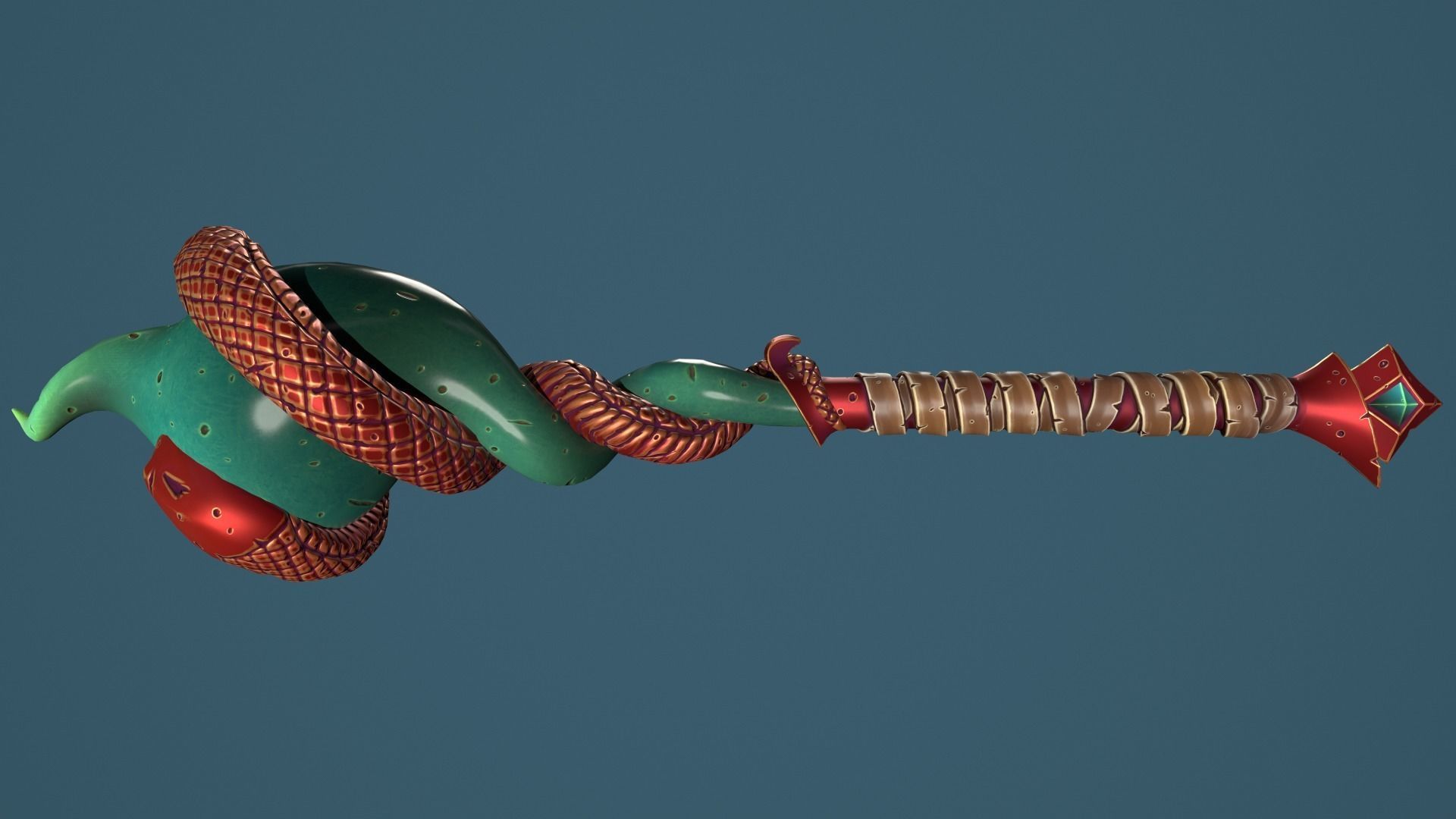3D model Snake mace VR / AR / low-poly | CGTrader