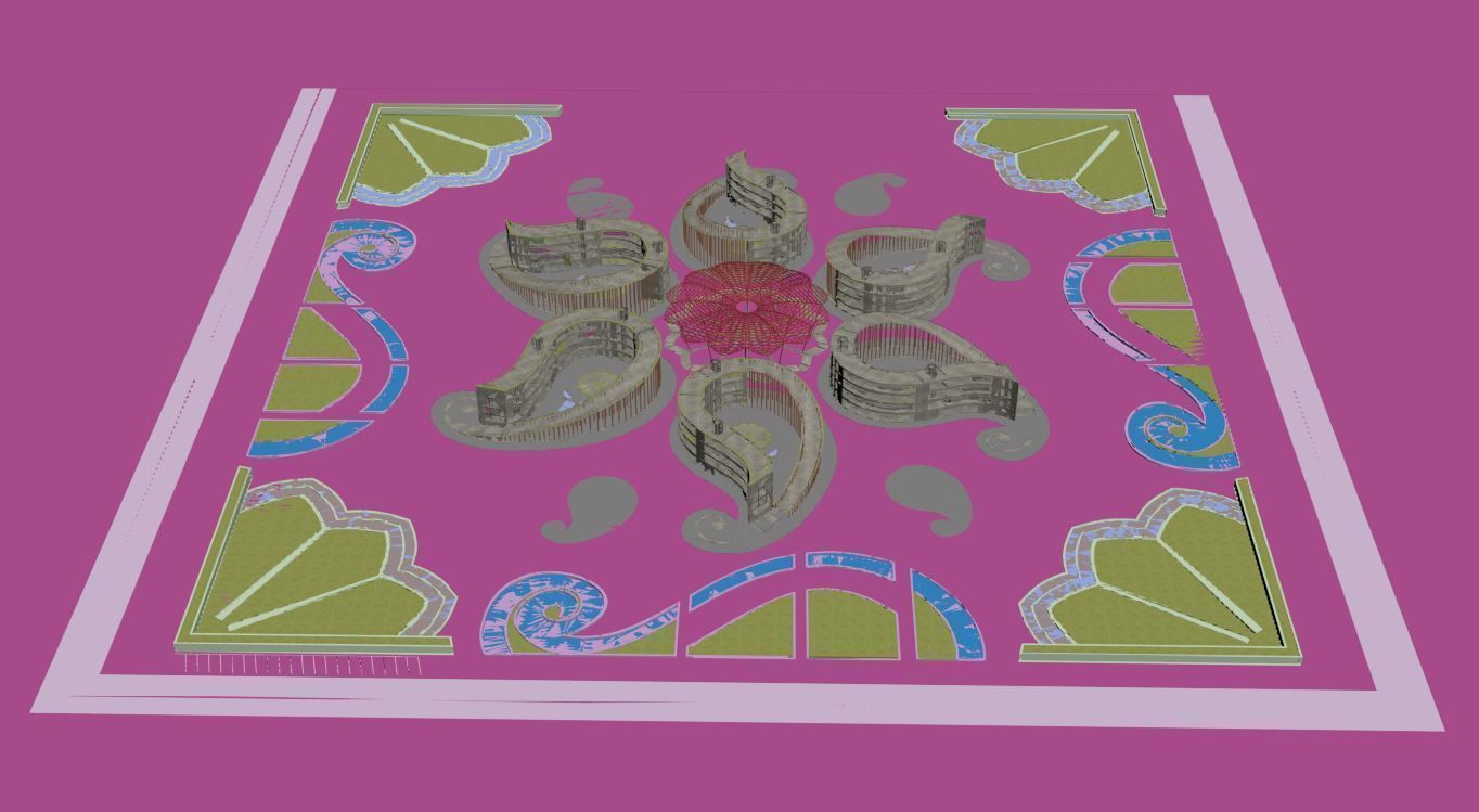 Buta building concept 3D model animated | CGTrader
