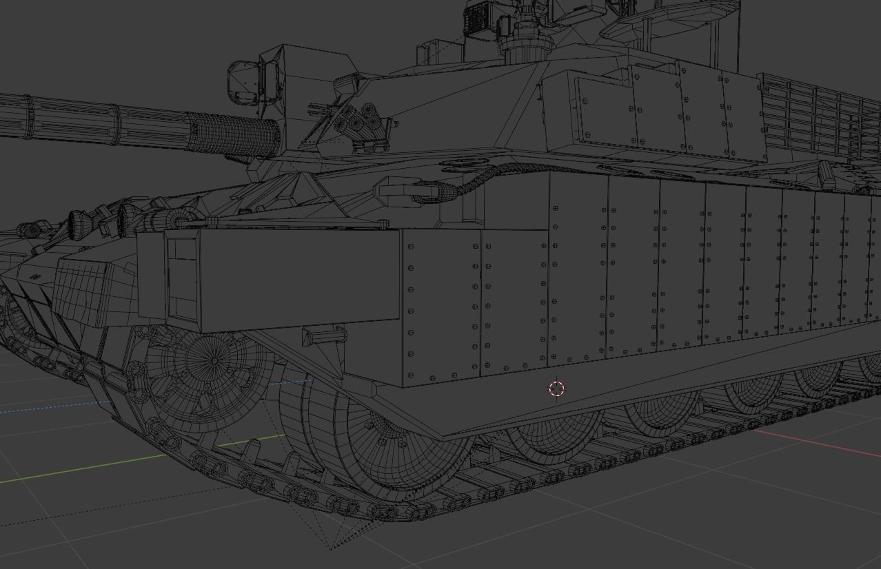 Challenger 2 TES 3D model rigged | CGTrader