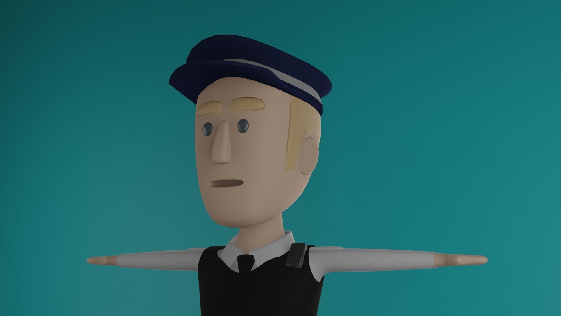 3D model simple policeMan VR / AR / low-poly | CGTrader