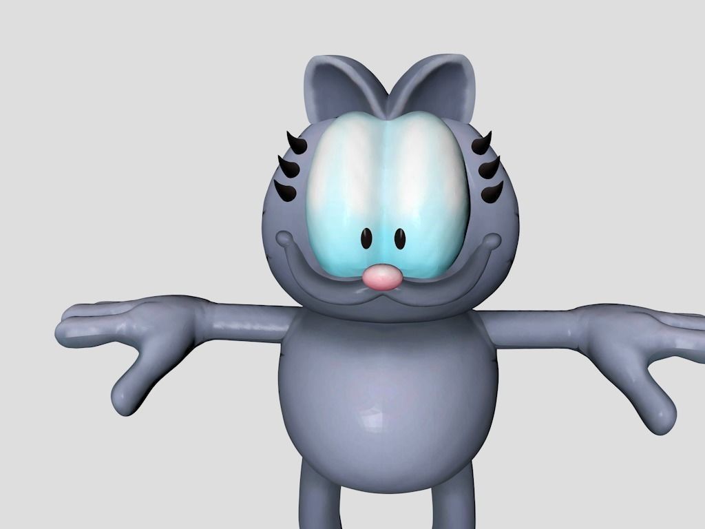 3D model Nermal Garfield VR / AR / low-poly | CGTrader