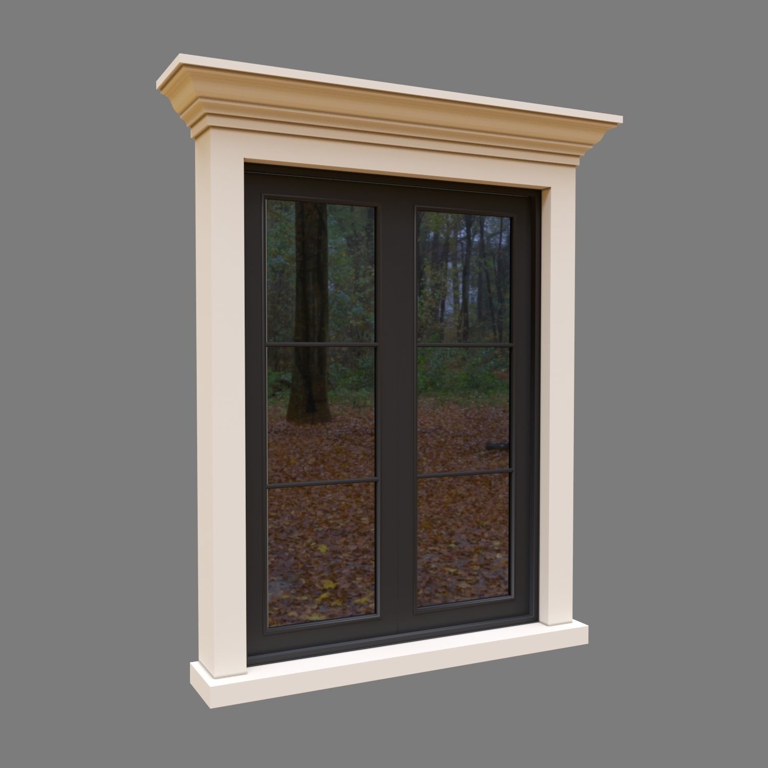 Classic doors windows 3D model | CGTrader