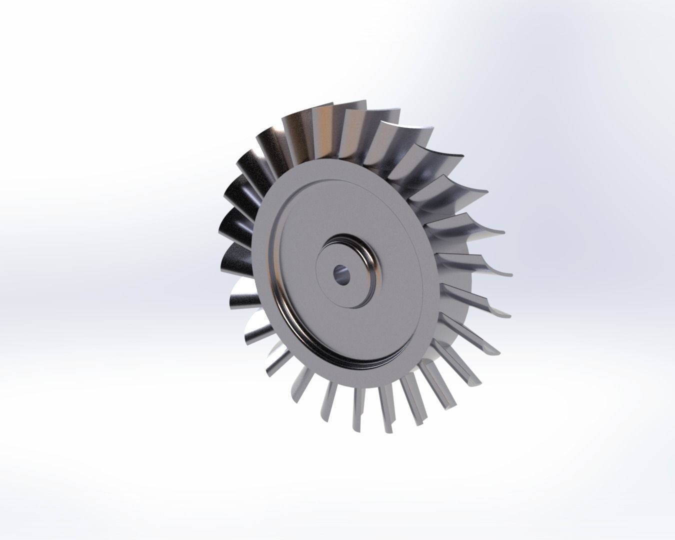 axial turbine 3D model 3D printable | CGTrader