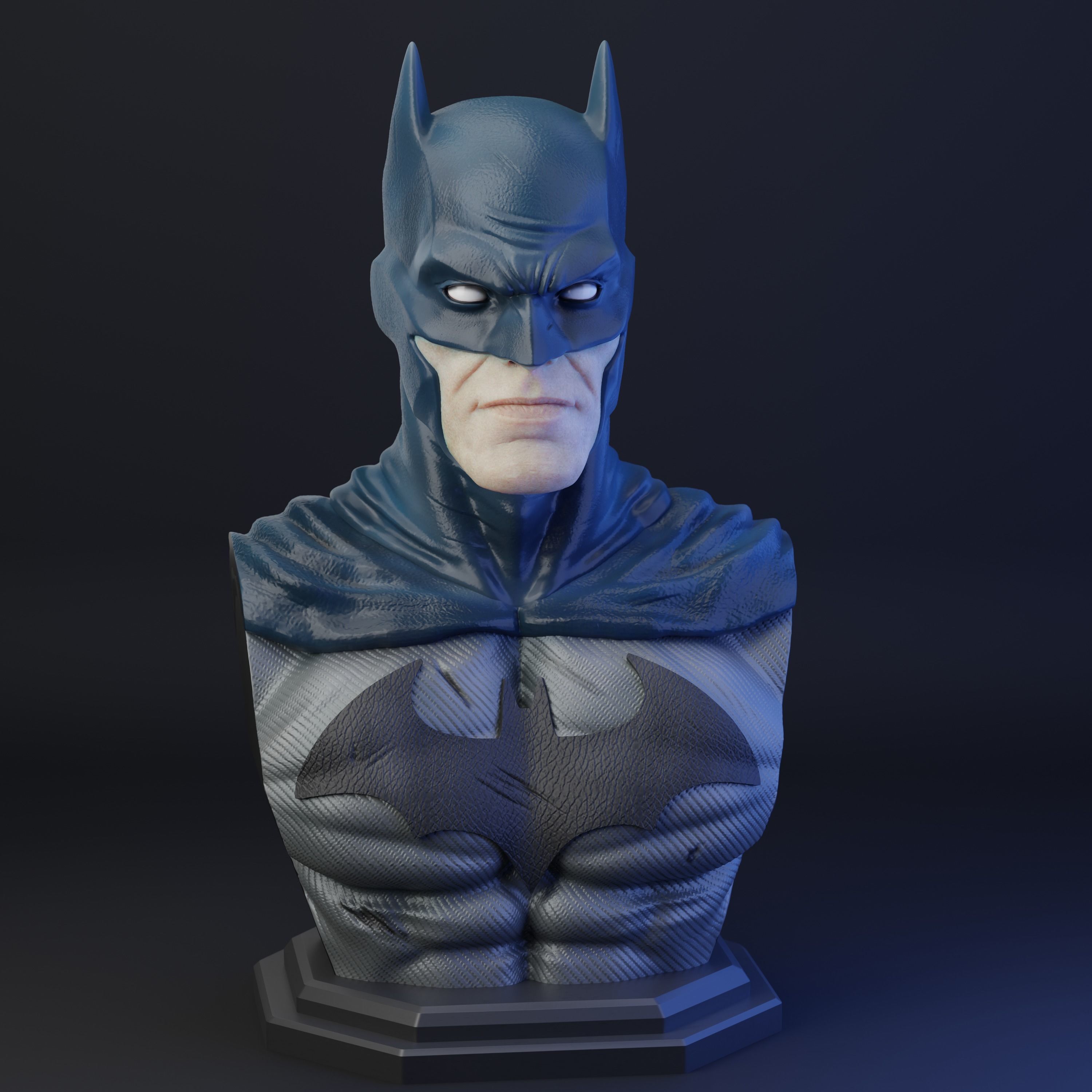 Batman Bust STL 3D Print Model 3D model 3D printable | CGTrader
