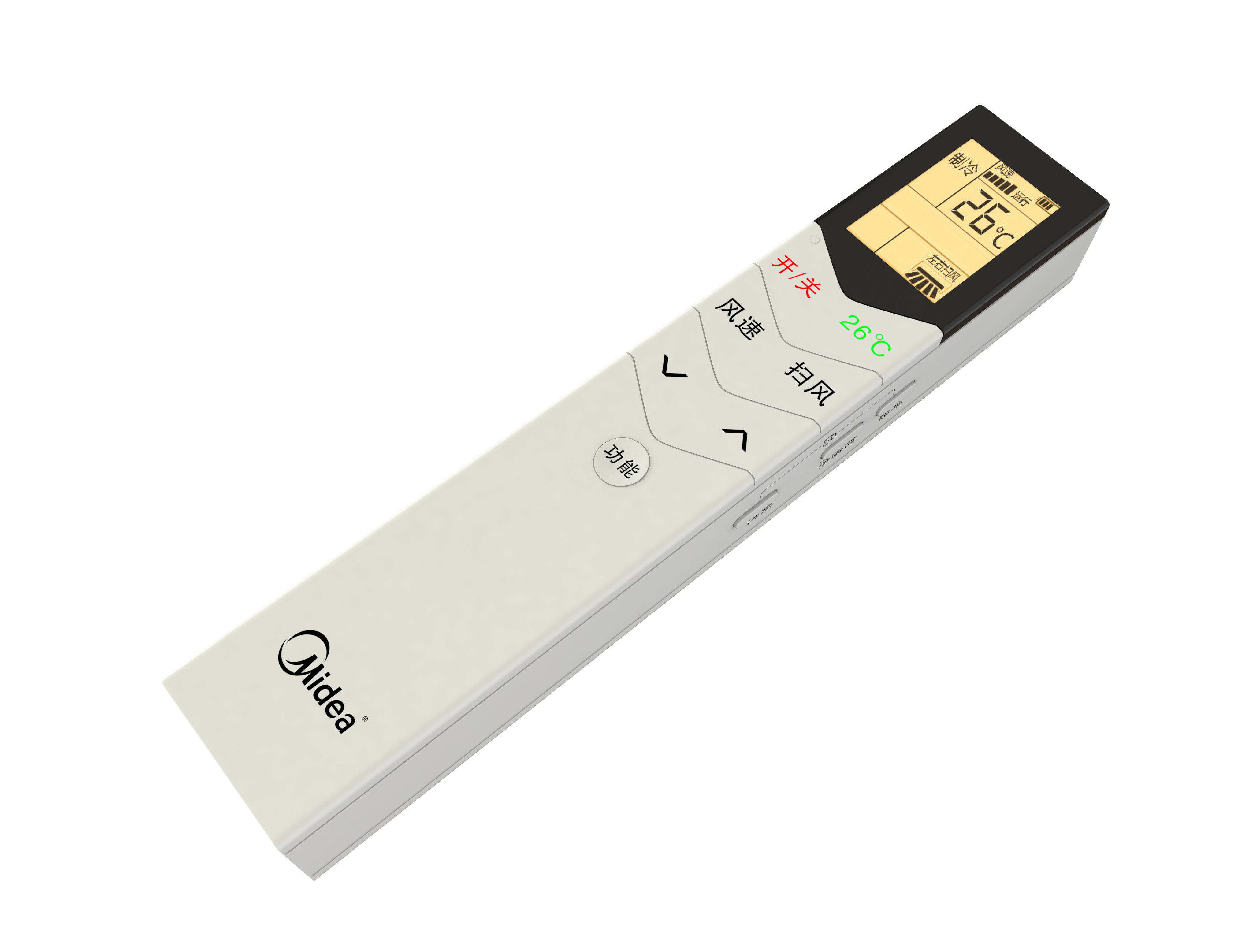 Midea air conditioner remote control 3D model | CGTrader