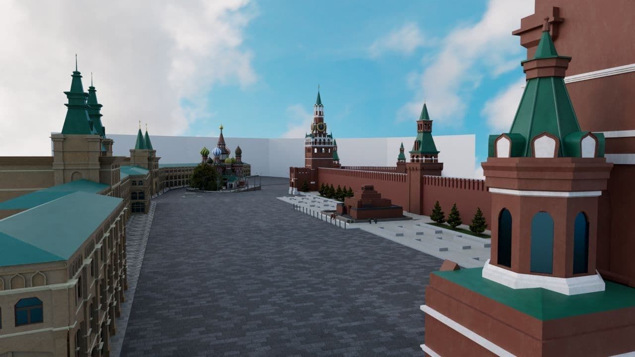 Moscow Red Square in packed file 3D model | CGTrader