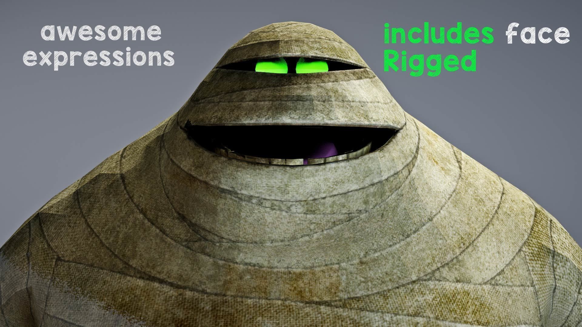 3D model Hotel Transylvania 3 Monster - Murray the mummy rigged VR / AR ...