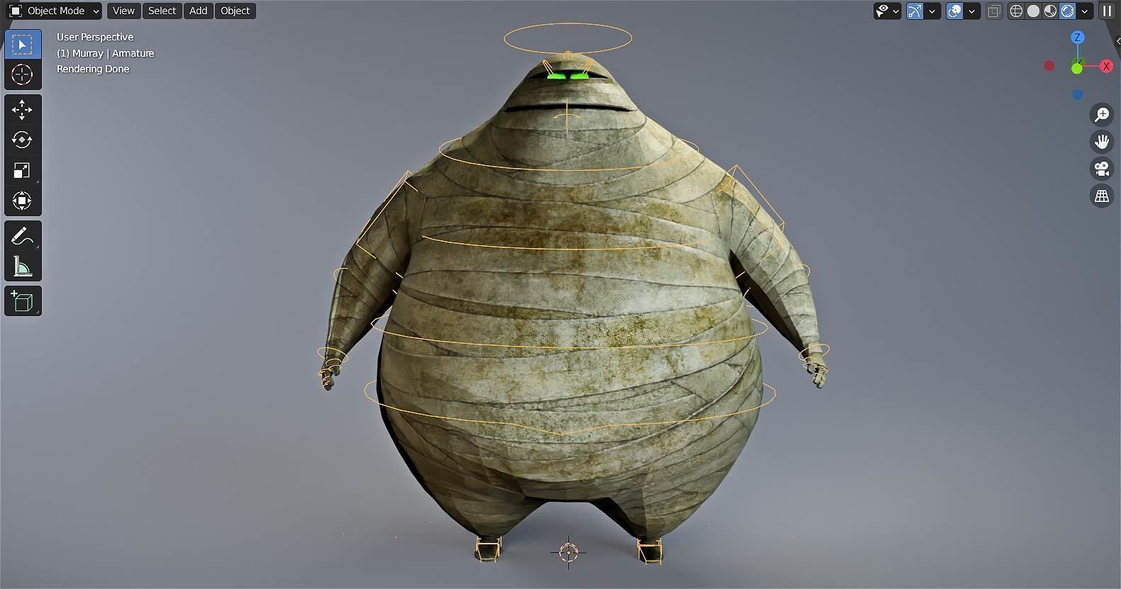 3D model Hotel Transylvania 3 Monster - Murray the mummy rigged VR / AR ...