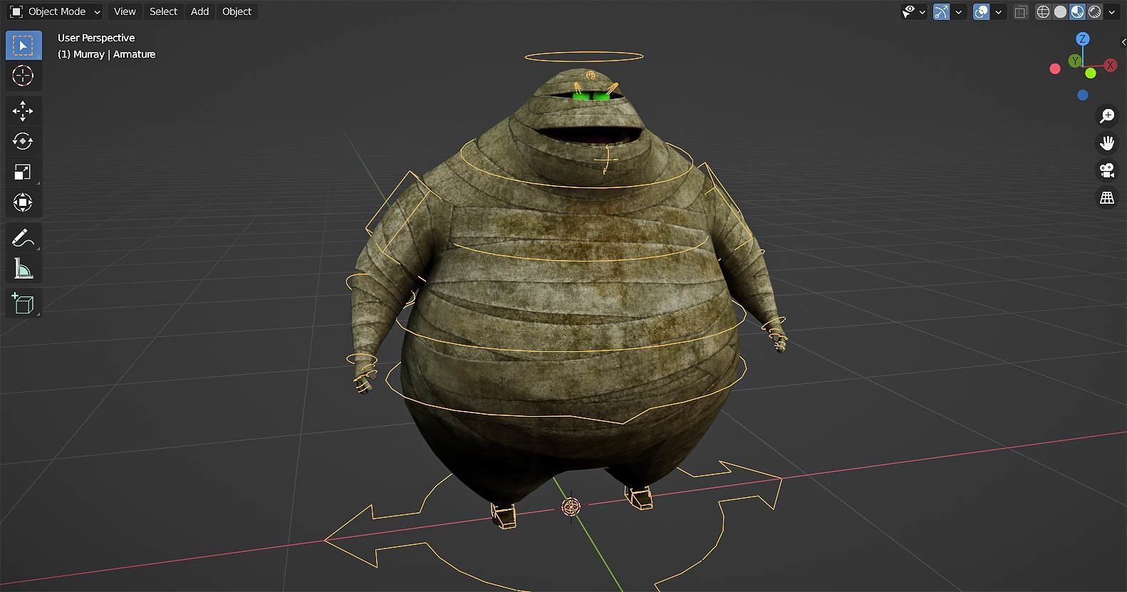 3D model Hotel Transylvania 3 Monster - Murray the mummy rigged VR / AR ...