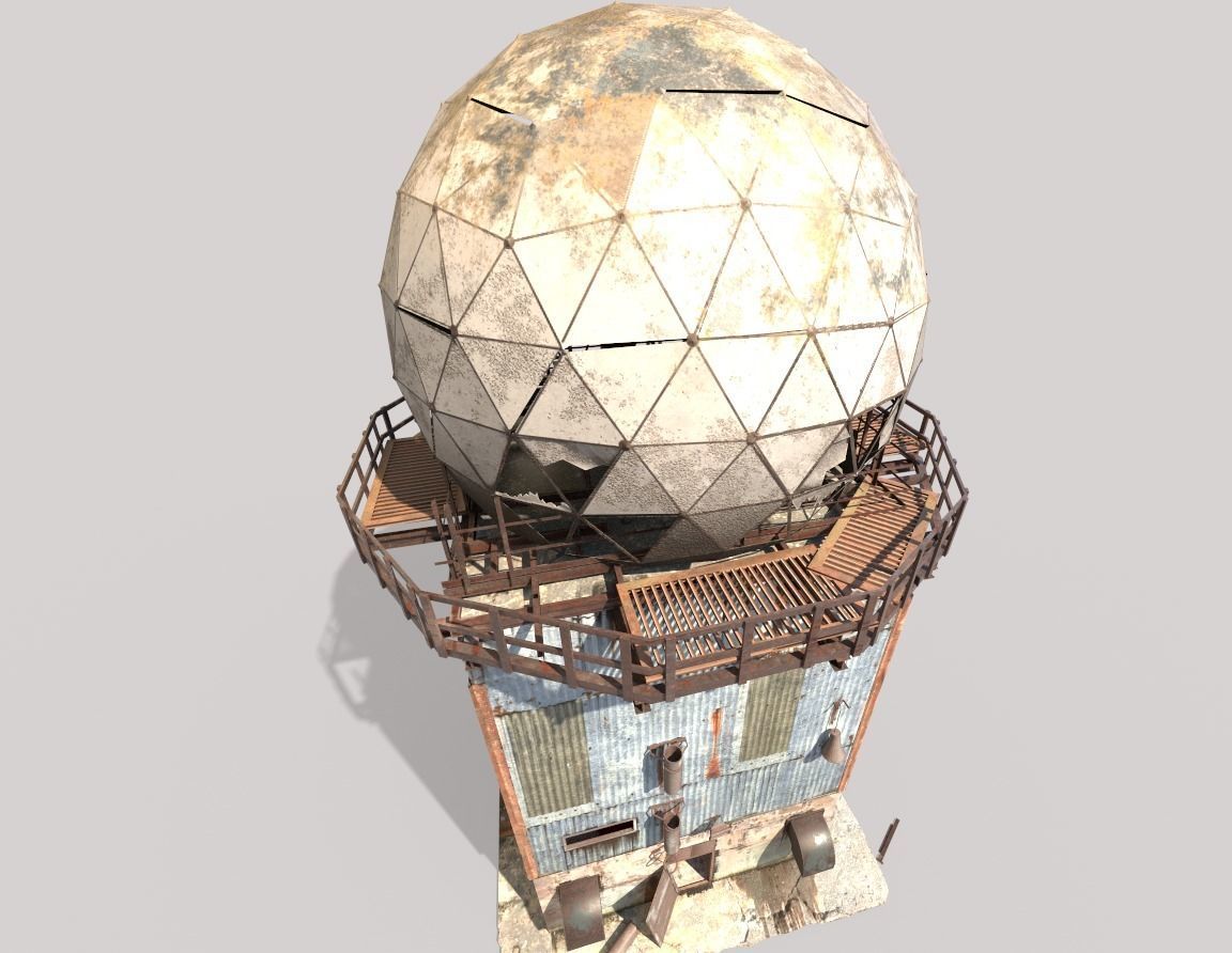 Abandoned Radar Building 3D model | CGTrader