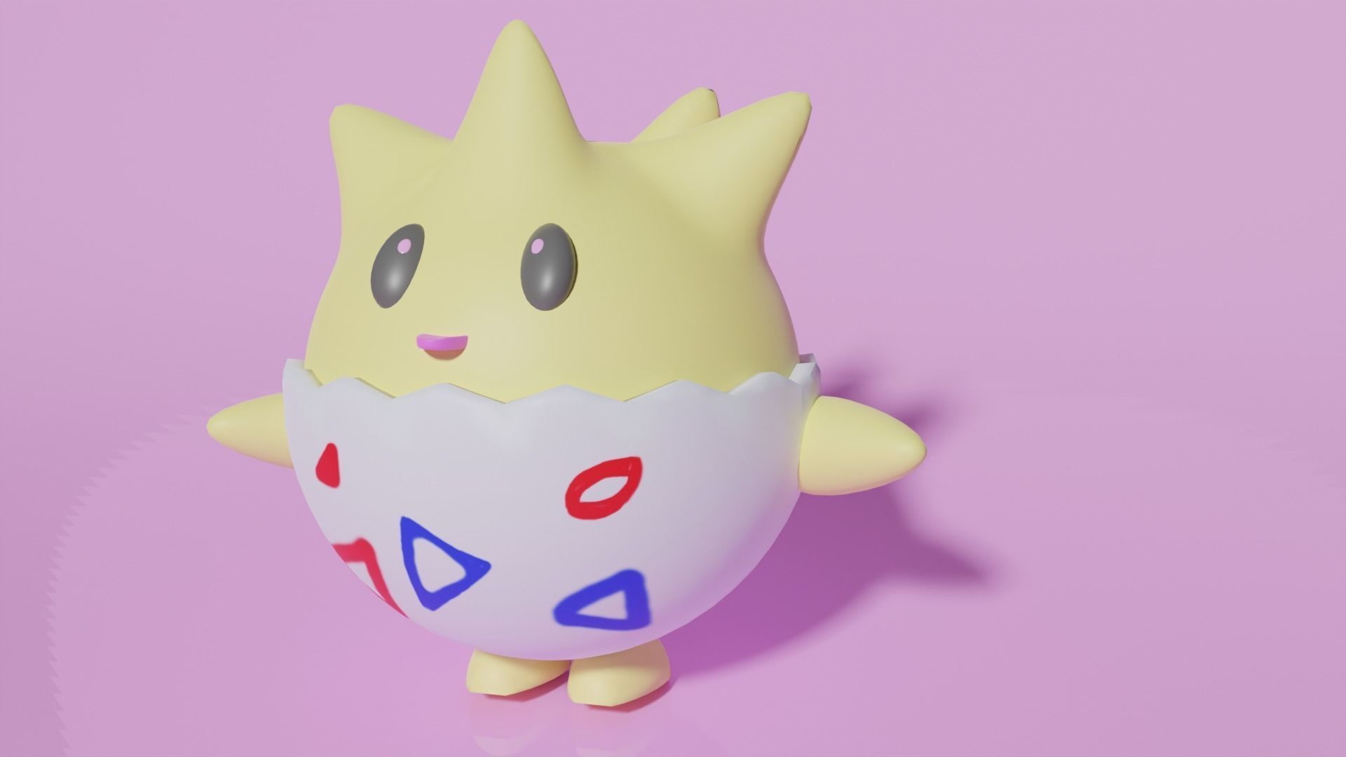 Togepi pokemon 3d model free VR / AR / low-poly 3D model | CGTrader