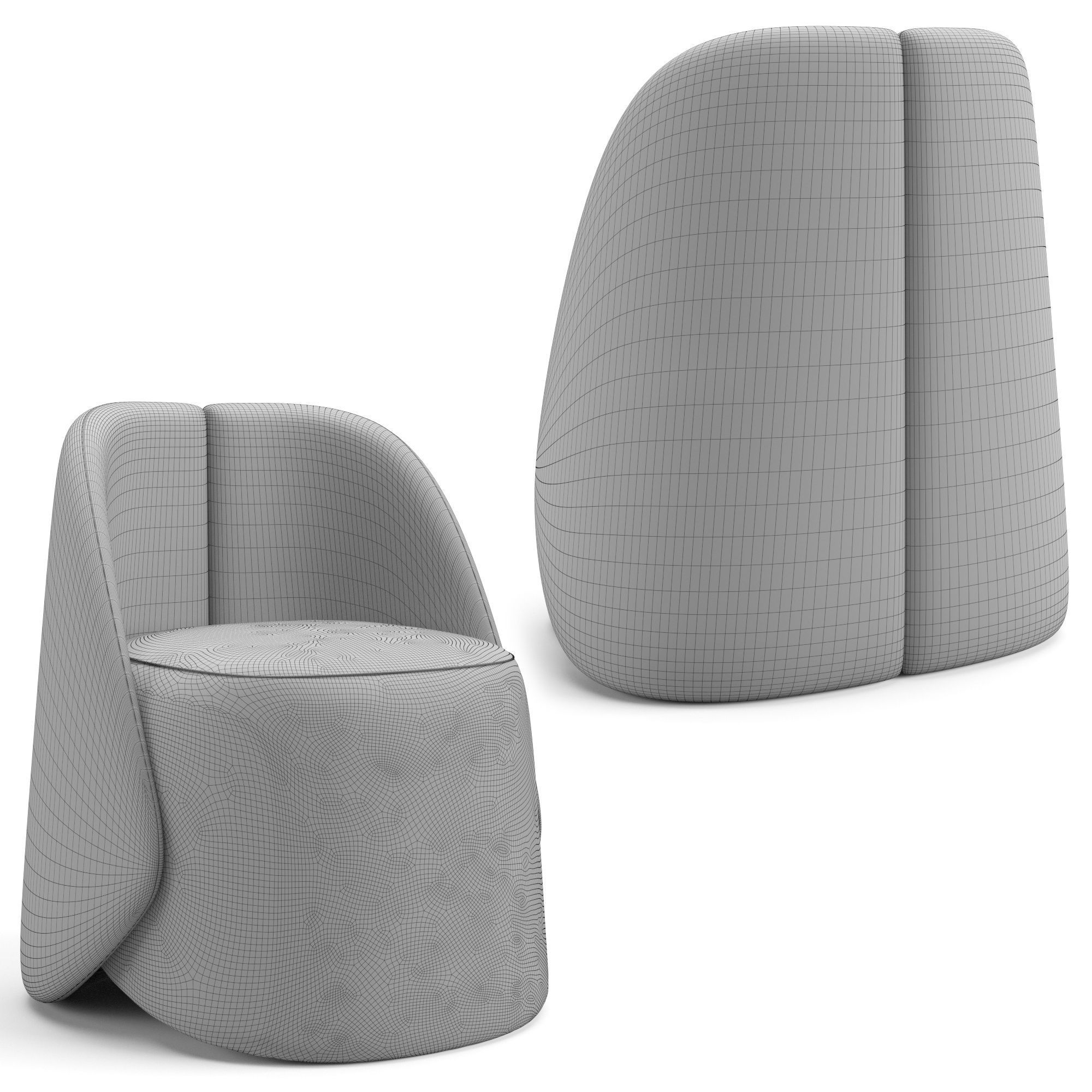 Baxter Keren Little Armchair 3D model | CGTrader