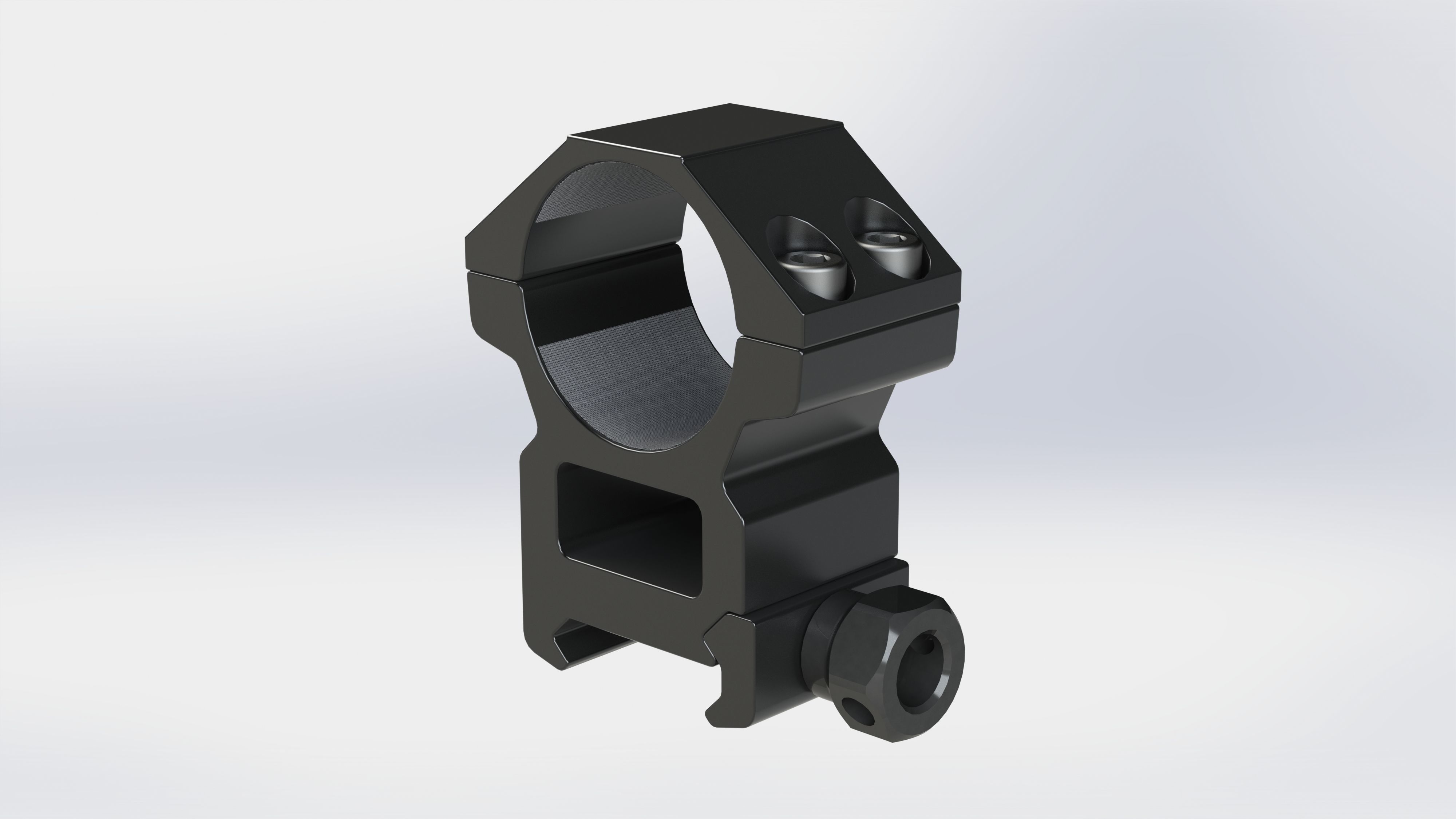 HAWKE TACTICAL SCOPE MOUNTING RINGS MEDIUM 3D model | CGTrader