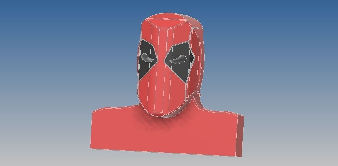 Deadpool mask 3D model 3D printable | CGTrader