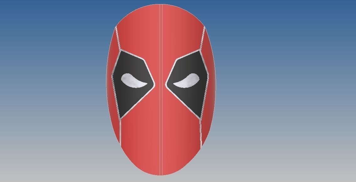 Deadpool mask 3D model 3D printable | CGTrader