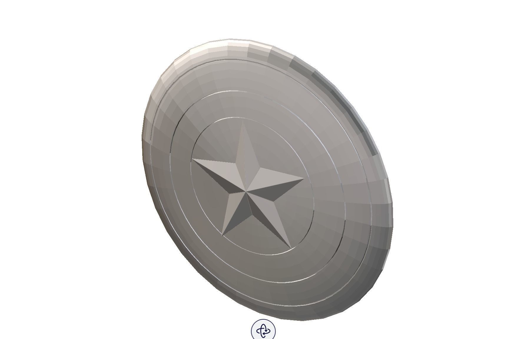 Cap Shield 3D model 3D model 3D printable | CGTrader