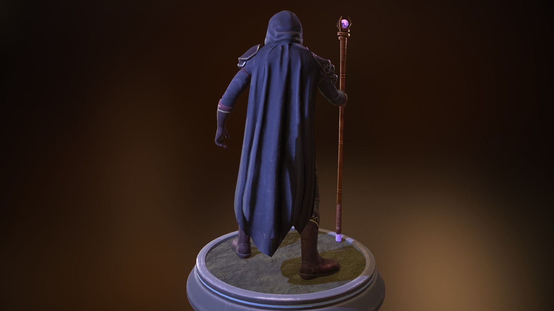 3D model Wizard VR / AR / low-poly rigged animated | CGTrader