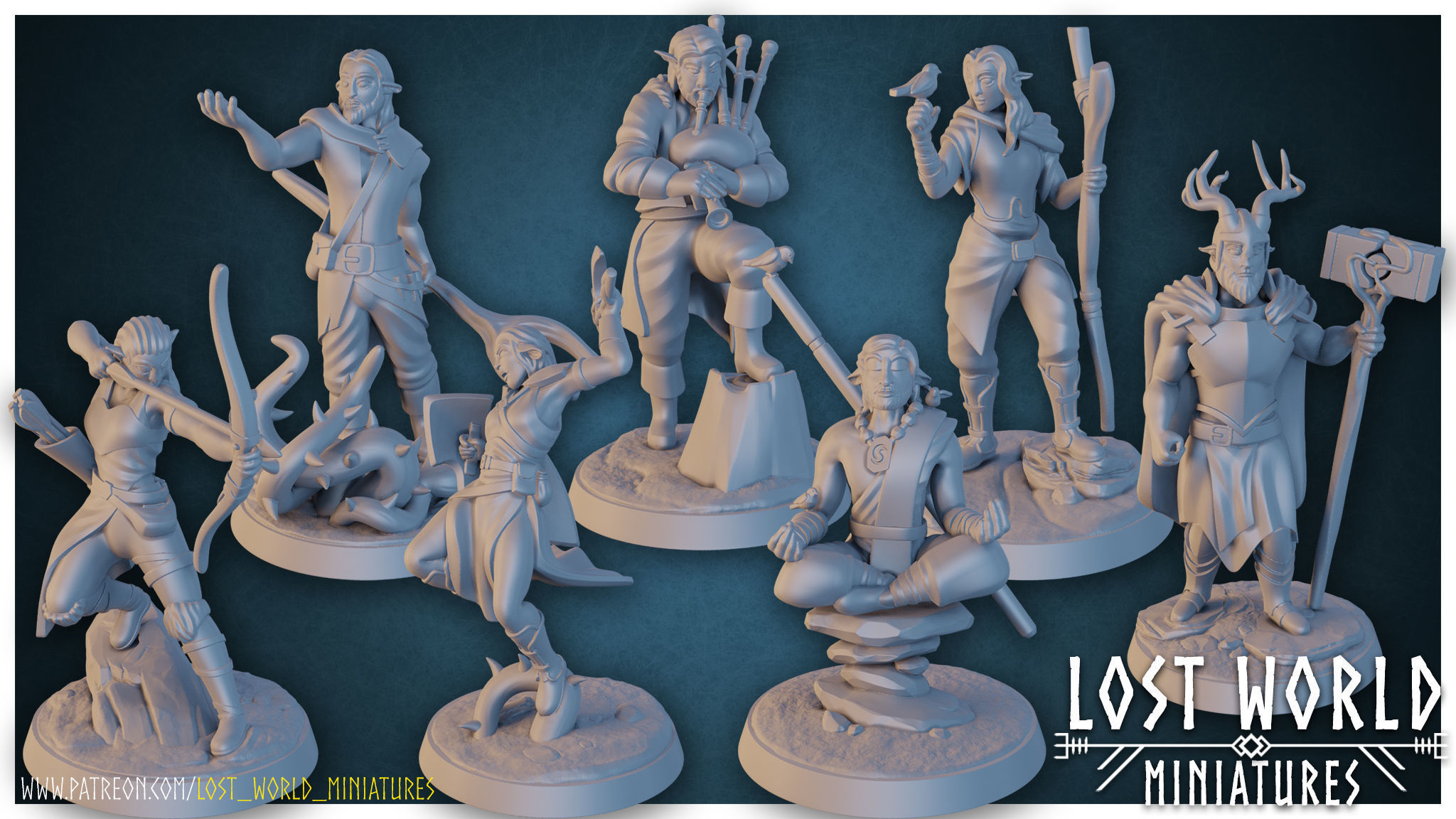 Firbolg Druid - Supported - Miniature 3D model 3D printable | CGTrader