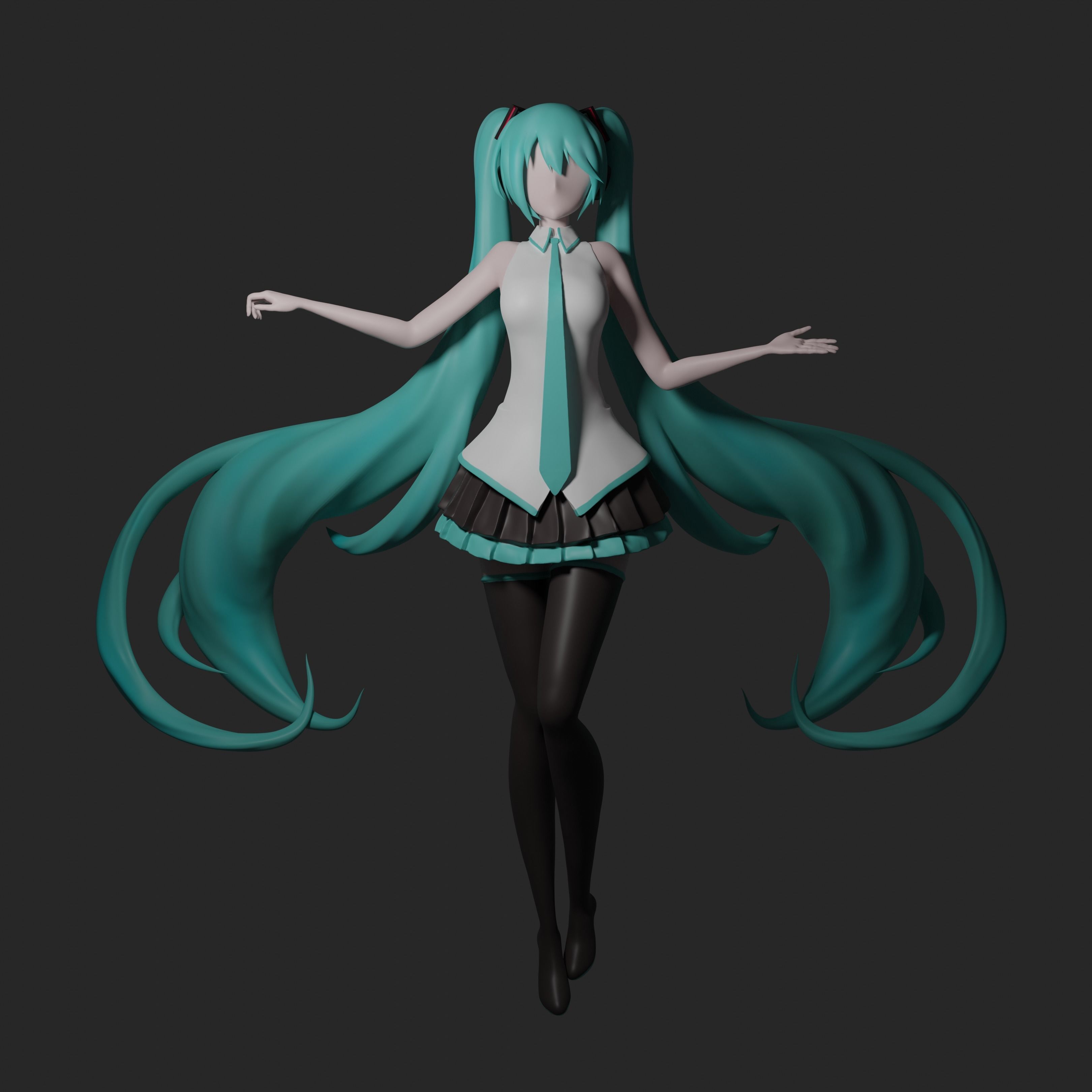 Hatsune Miku 3D model | CGTrader