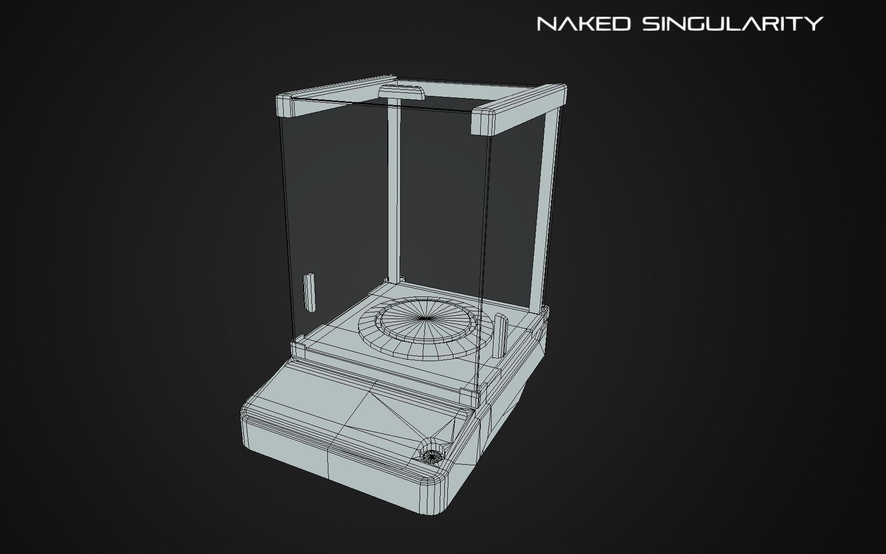 3D model Analytical Balance Scale - Laboratory electronic VR / AR / low ...