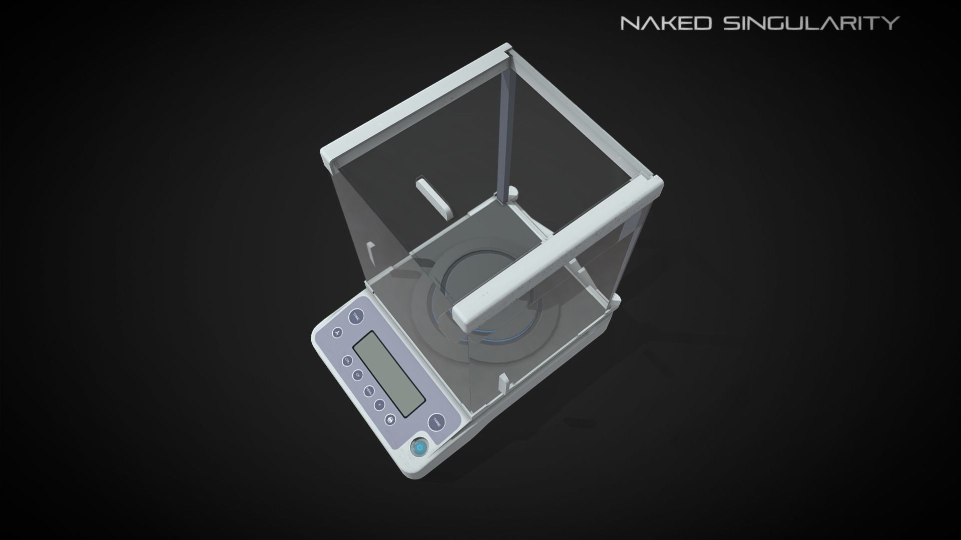 3D model Analytical Balance Scale - Laboratory electronic VR / AR / low ...