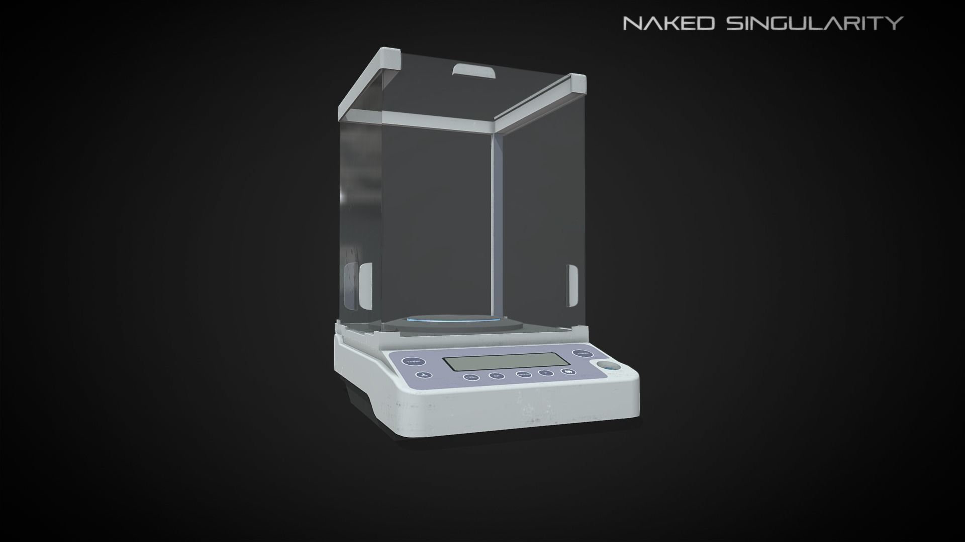 3D model Analytical Balance Scale - Laboratory electronic VR / AR / low ...