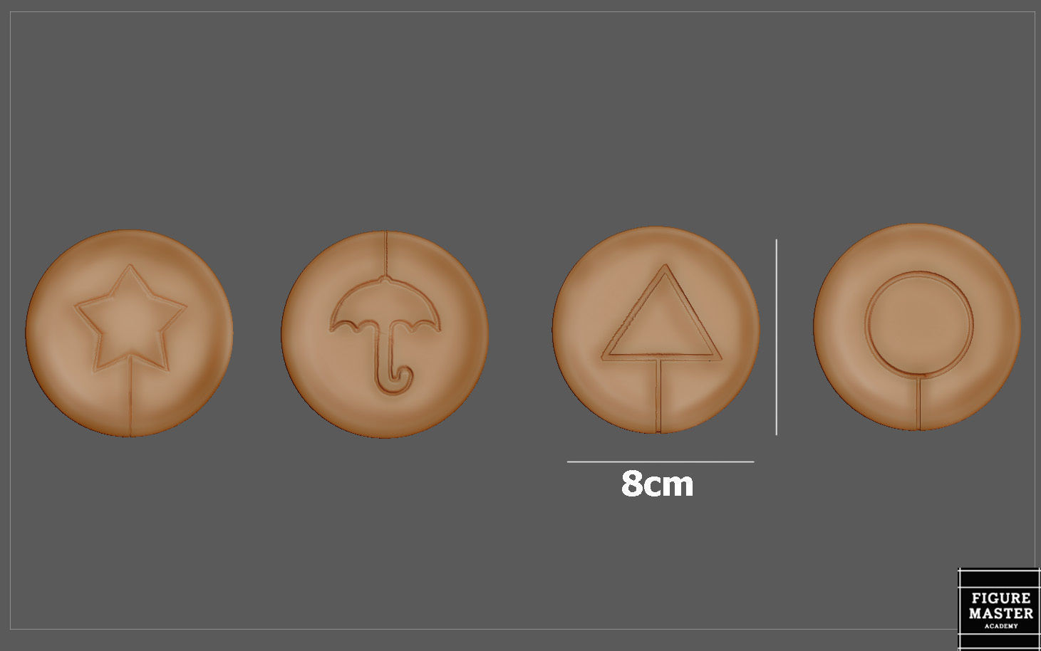 SQUID GAME SUGAR HONEYCOMB DALGONA CANDY PROPS NETFLIX 3D model 3D ...