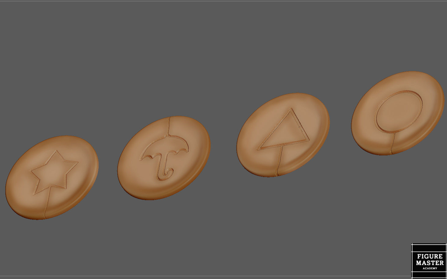 SQUID GAME SUGAR HONEYCOMB DALGONA CANDY PROPS NETFLIX 3D model 3D ...