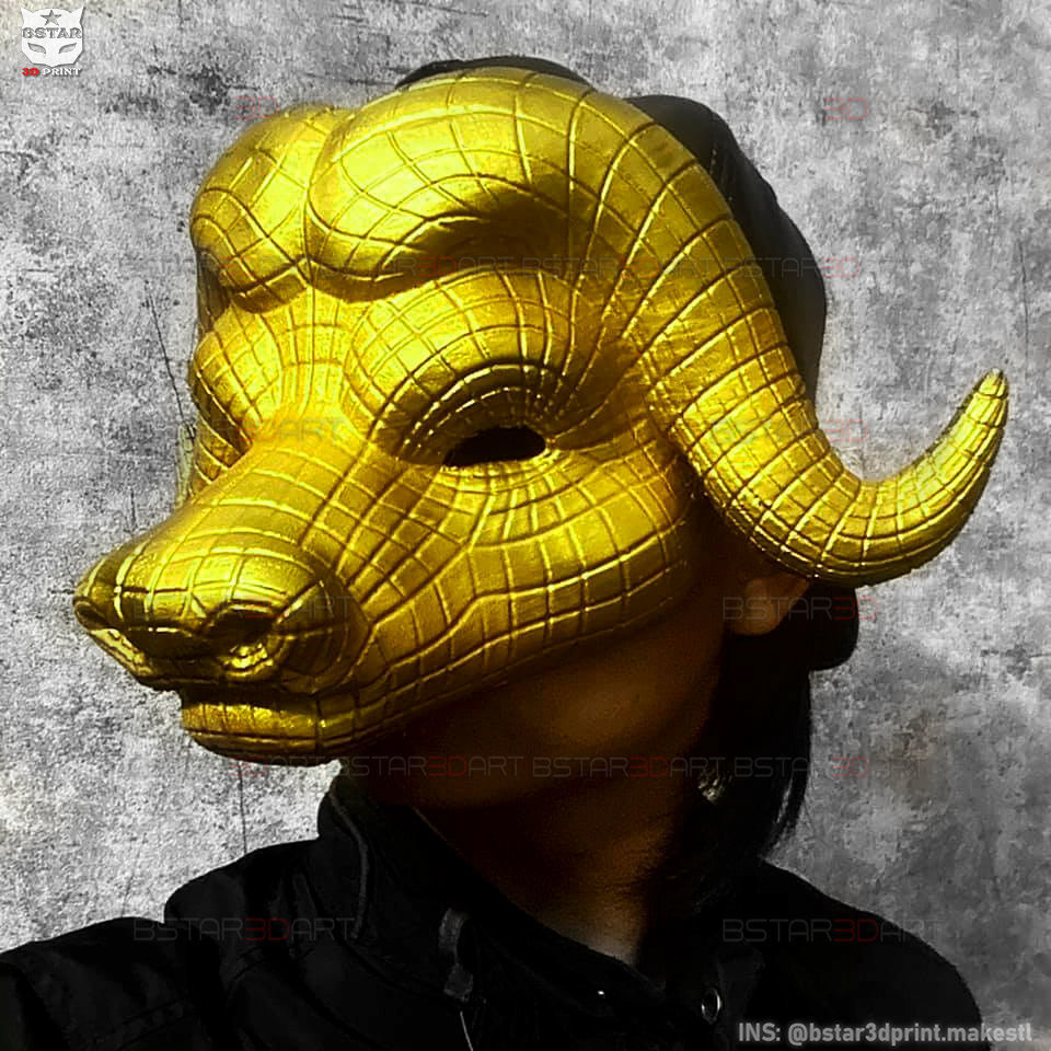 Squid Game Mask - Vip Buffalo Mask Cosplay 3D model 3D printable | CGTrader