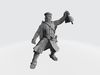 Medieval knight celebrating holding pagan helmet 3D model 3D printable ...