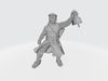Medieval knight celebrating holding pagan helmet 3D model 3D printable ...