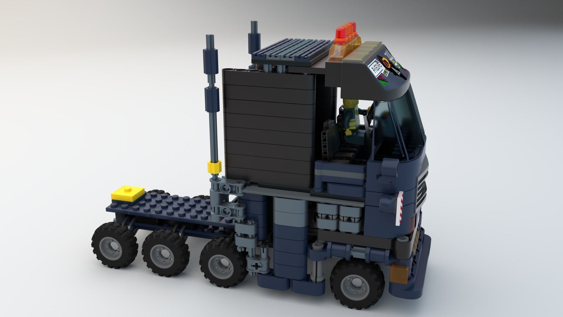 Lego workers and construction equipment 3D model rigged | CGTrader