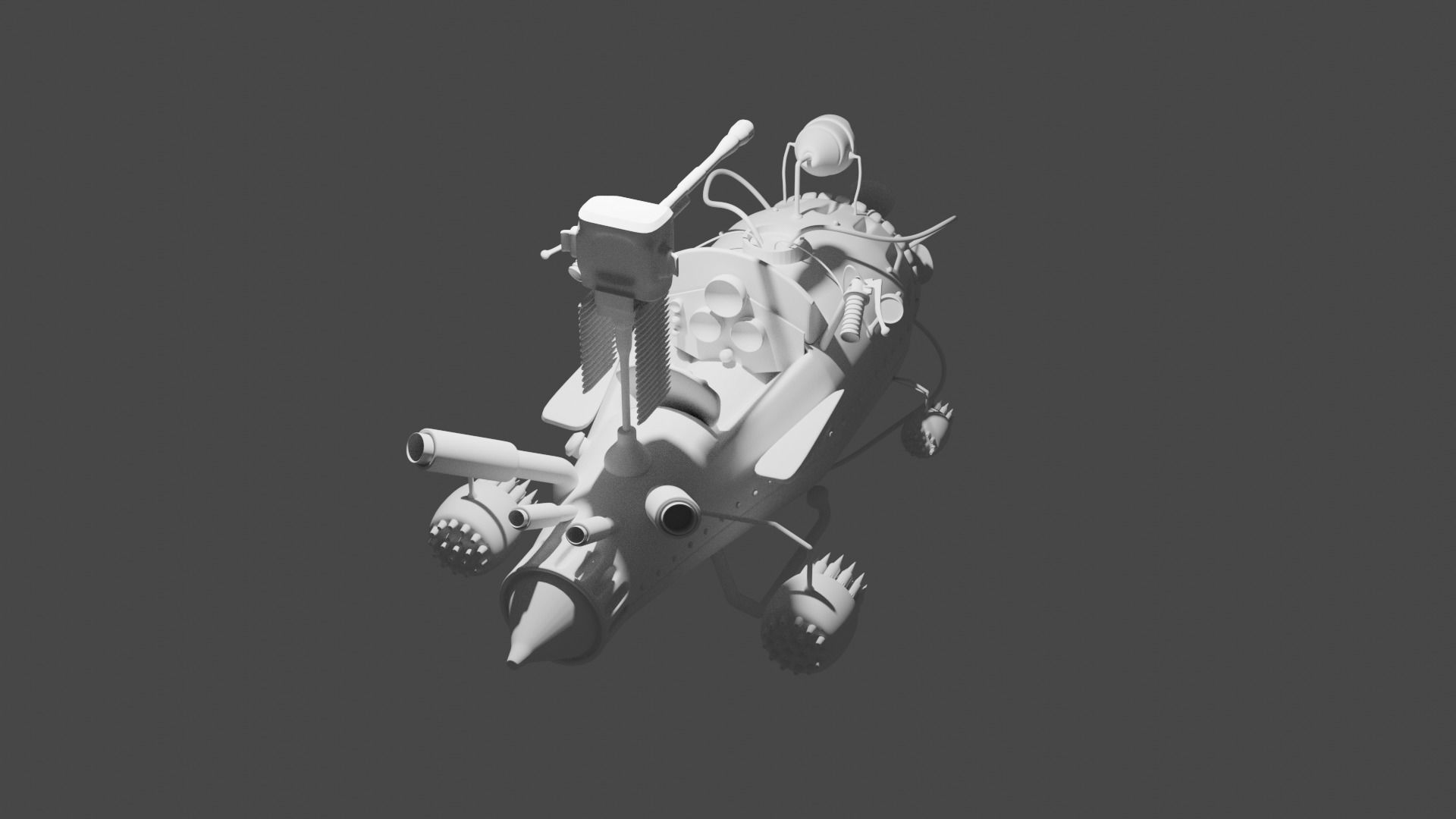 3D science fiction motorcycle 3D model animated | CGTrader