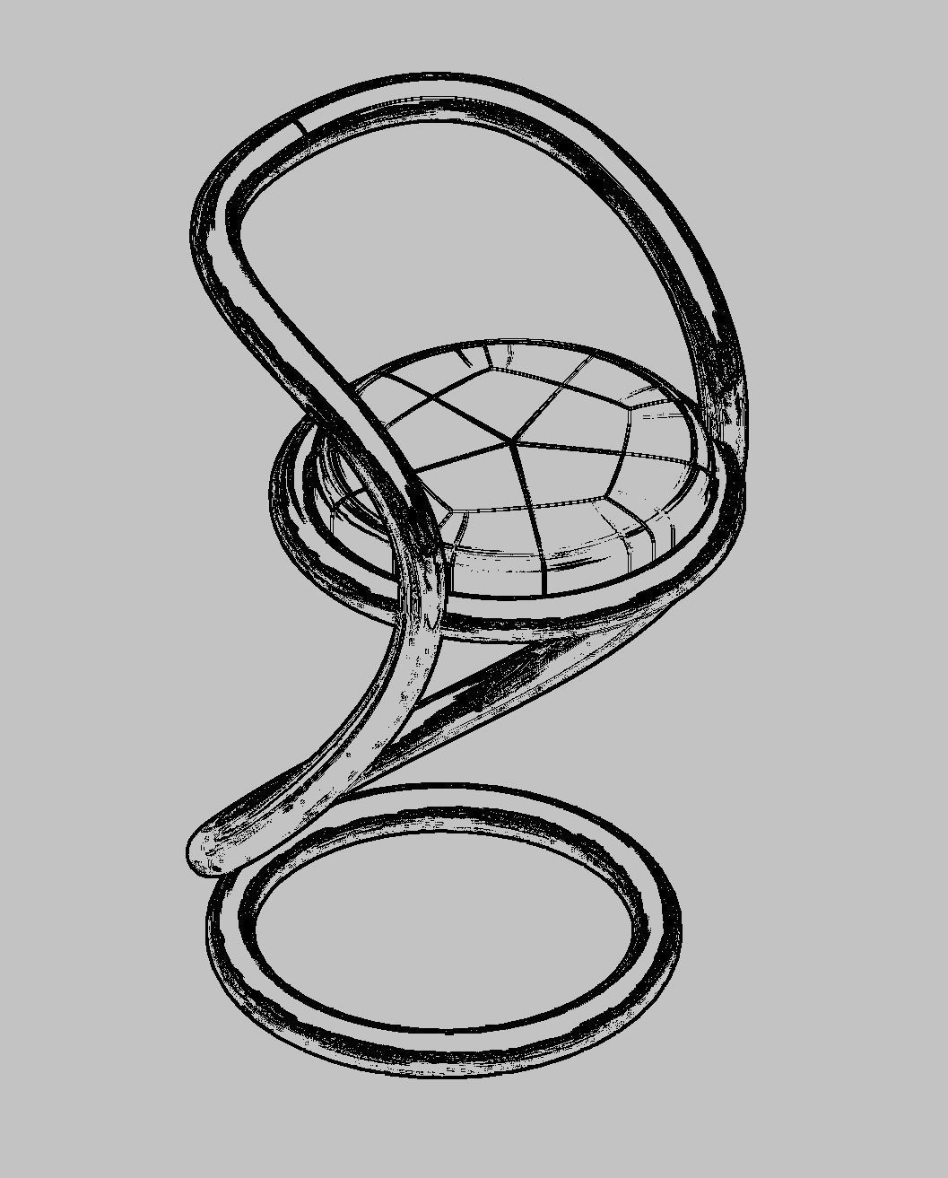 MORDERN CHAIR BAR CHAIR INVENTOR 3D MODEL 3D model 3D printable | CGTrader