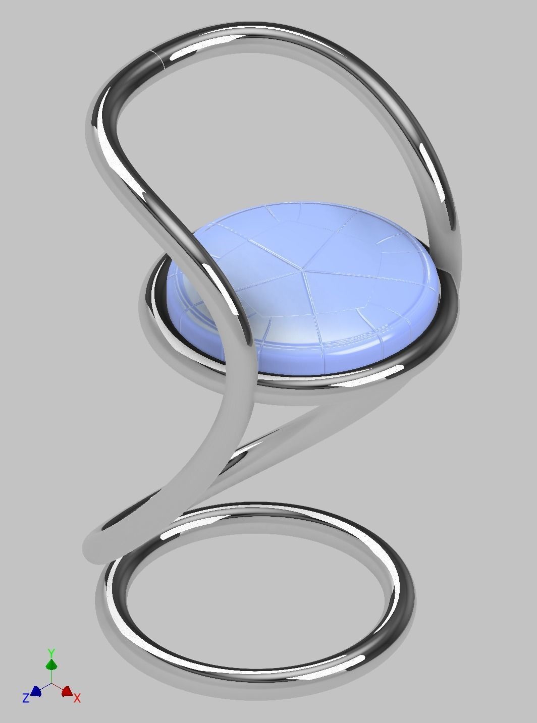 MORDERN CHAIR BAR CHAIR INVENTOR 3D MODEL 3D model 3D printable | CGTrader