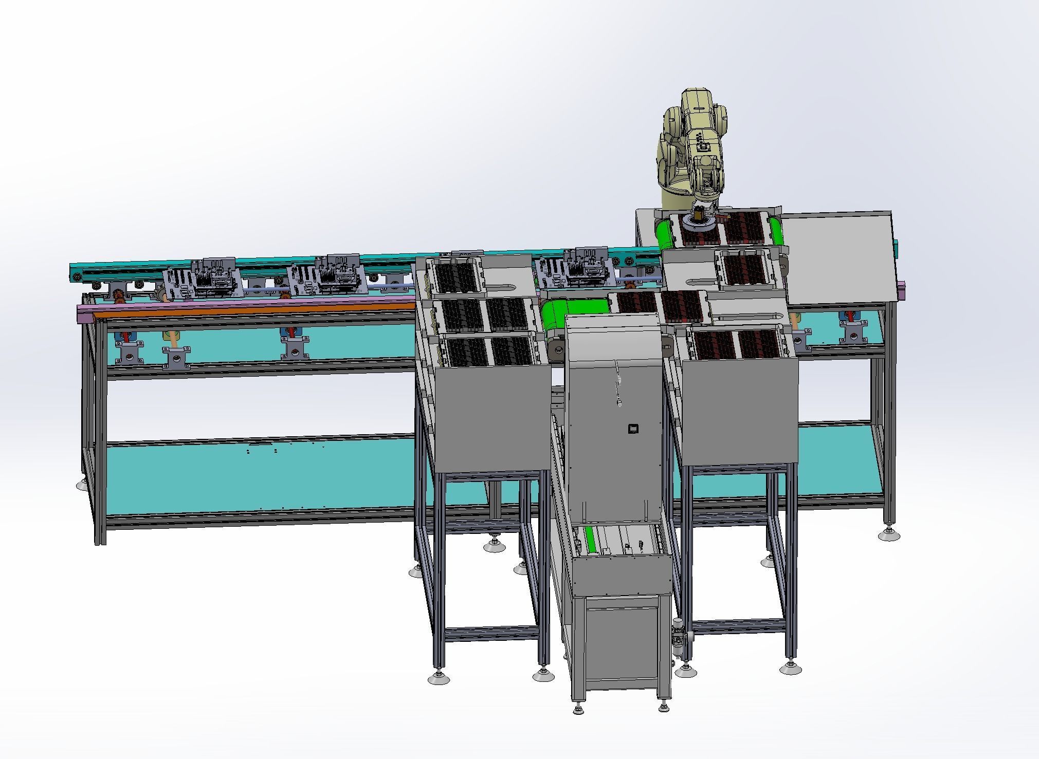Automatic memory module assembly machine 3D model | CGTrader