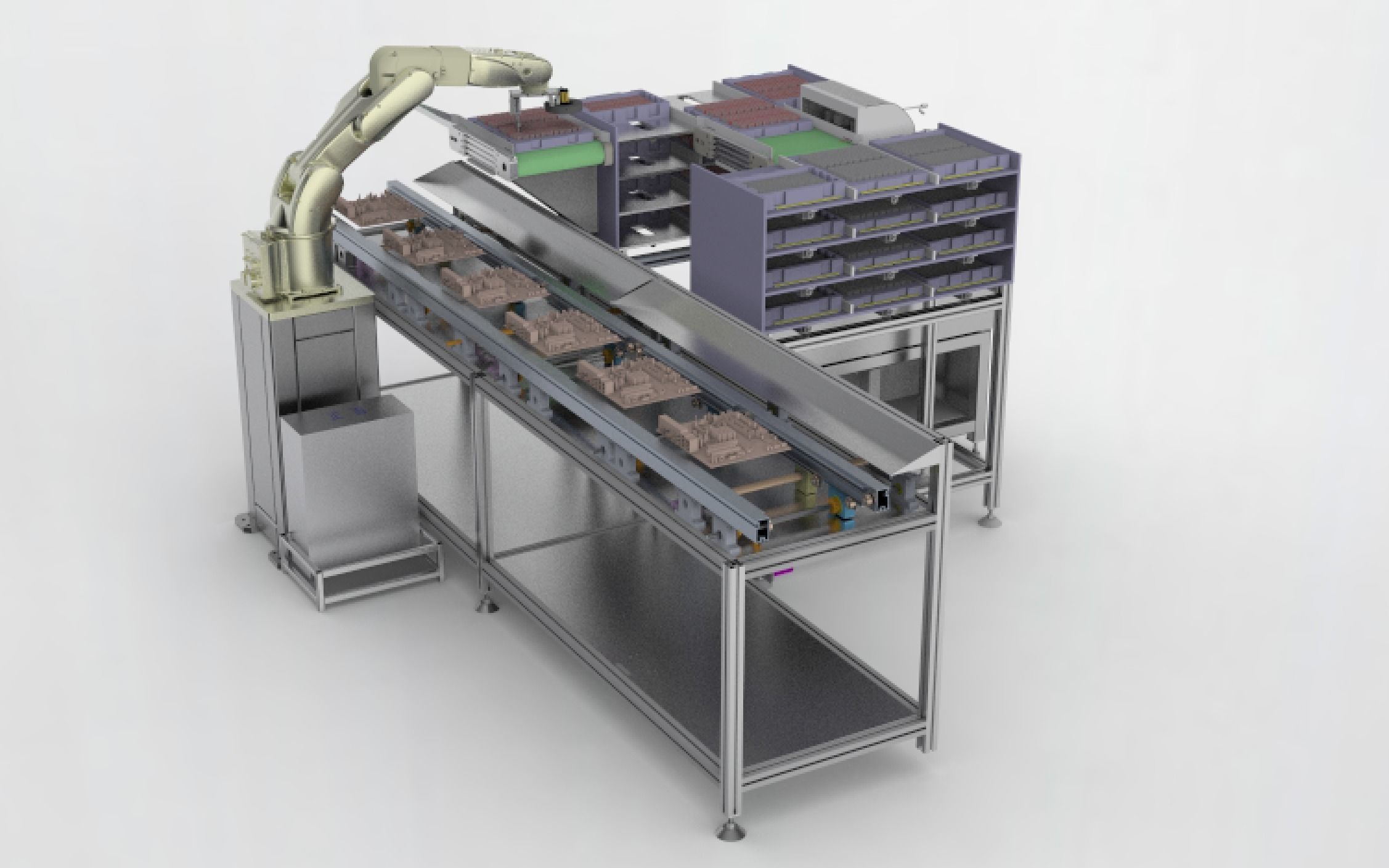 Automatic memory module assembly machine 3D model | CGTrader
