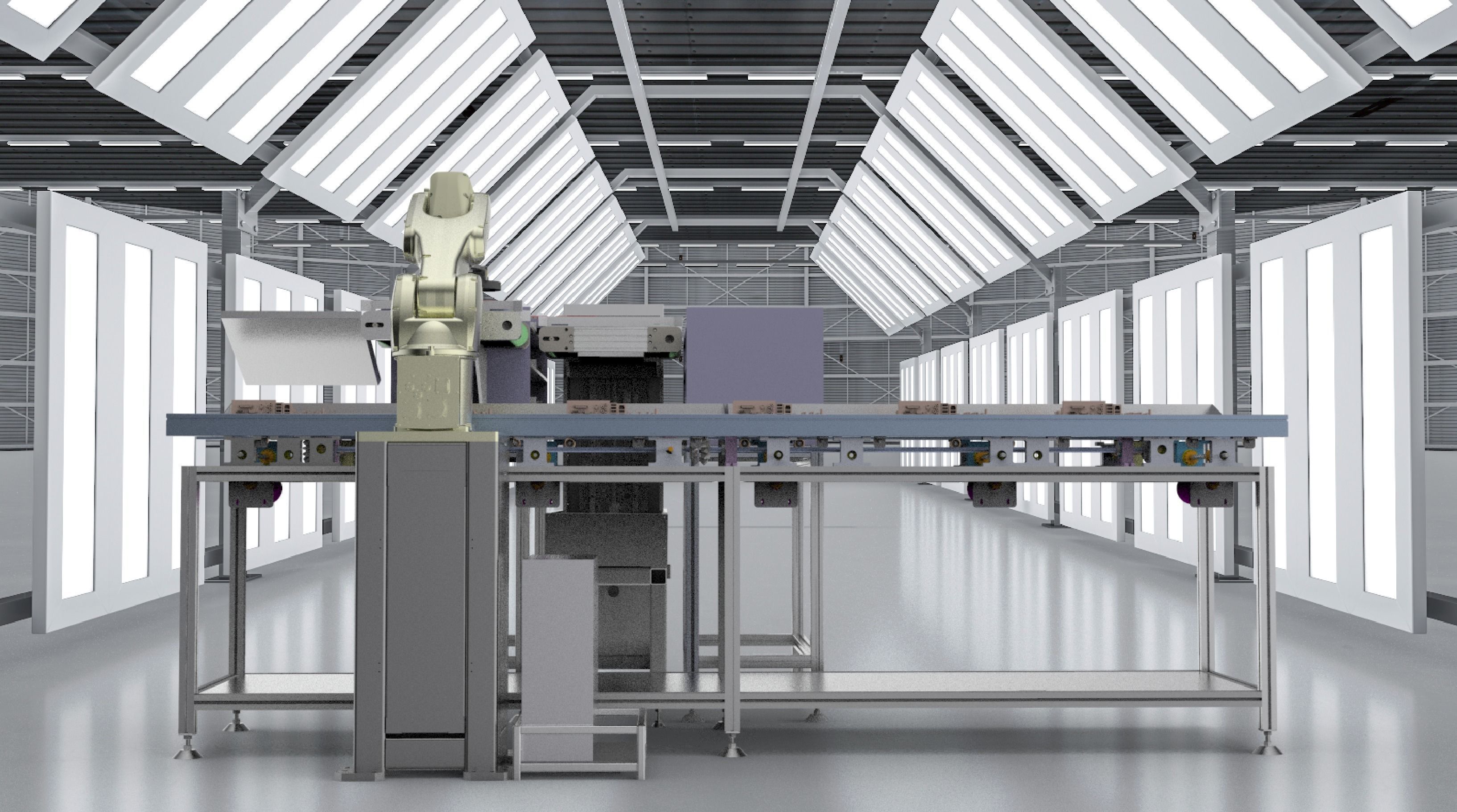 Automatic memory module assembly machine 3D model | CGTrader