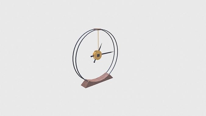 3D model Wire Clock VR / AR / low-poly | CGTrader