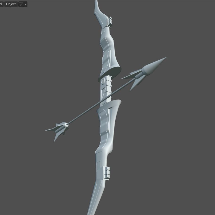 Pink Power Rangers Bow 3D model 3D printable | CGTrader