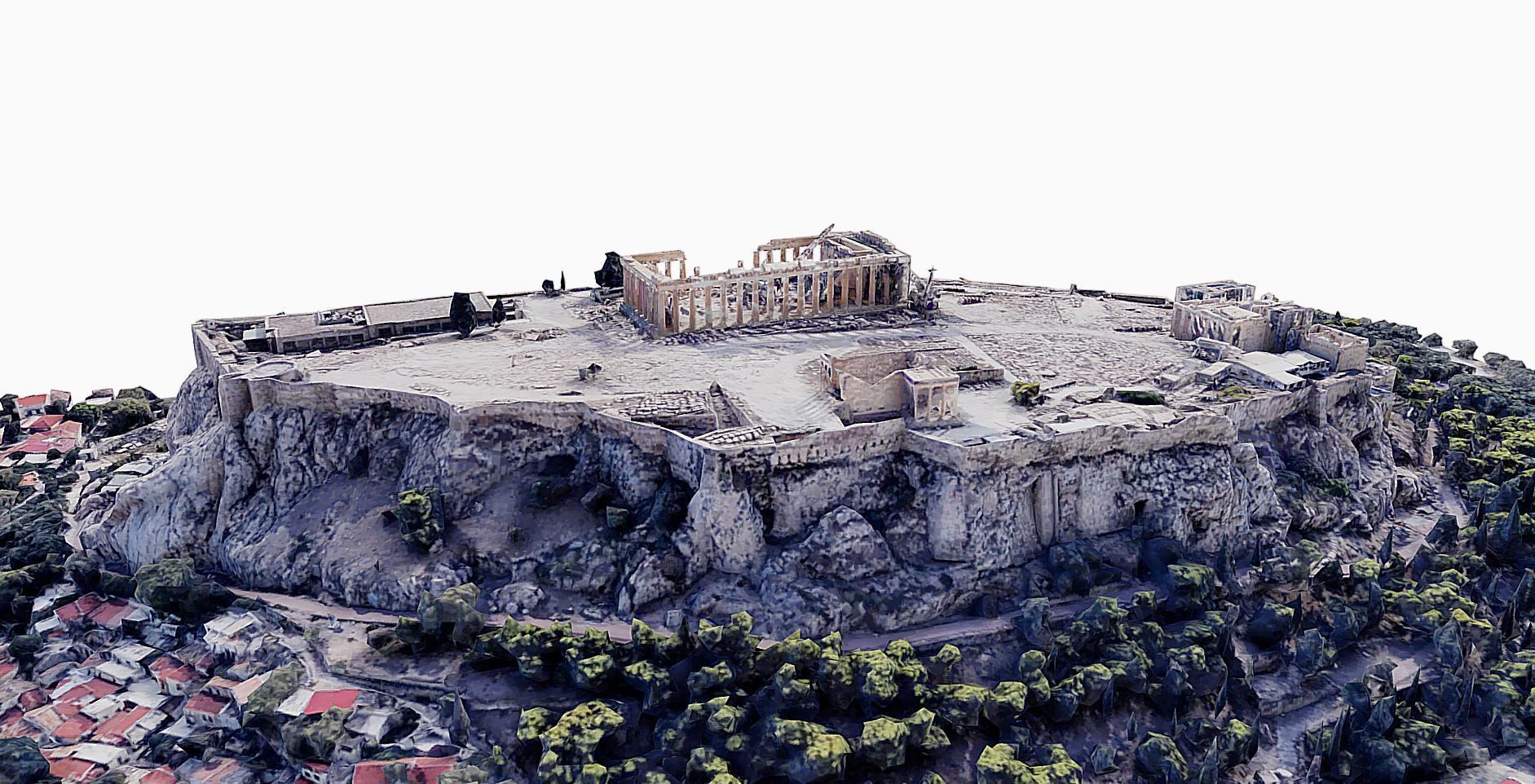3D model Acropolis of Athens - Parthenon VR / AR / low-poly | CGTrader