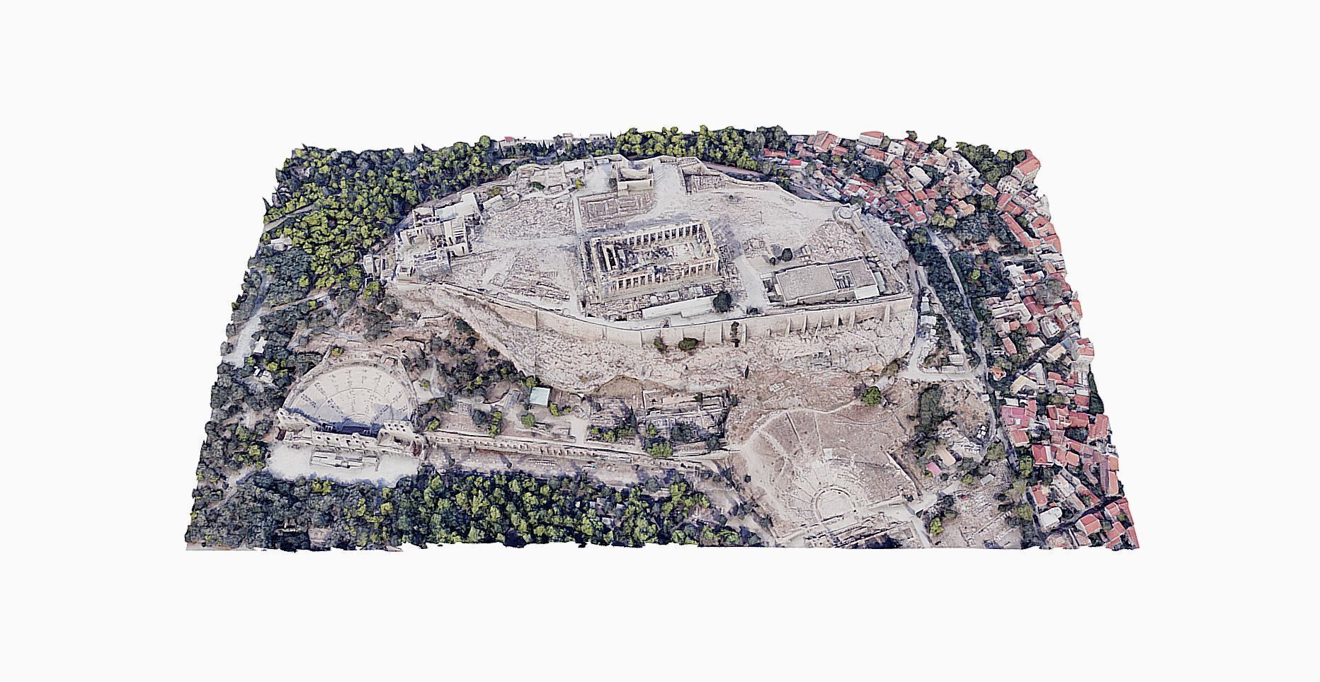 3D model Acropolis of Athens - Parthenon VR / AR / low-poly | CGTrader