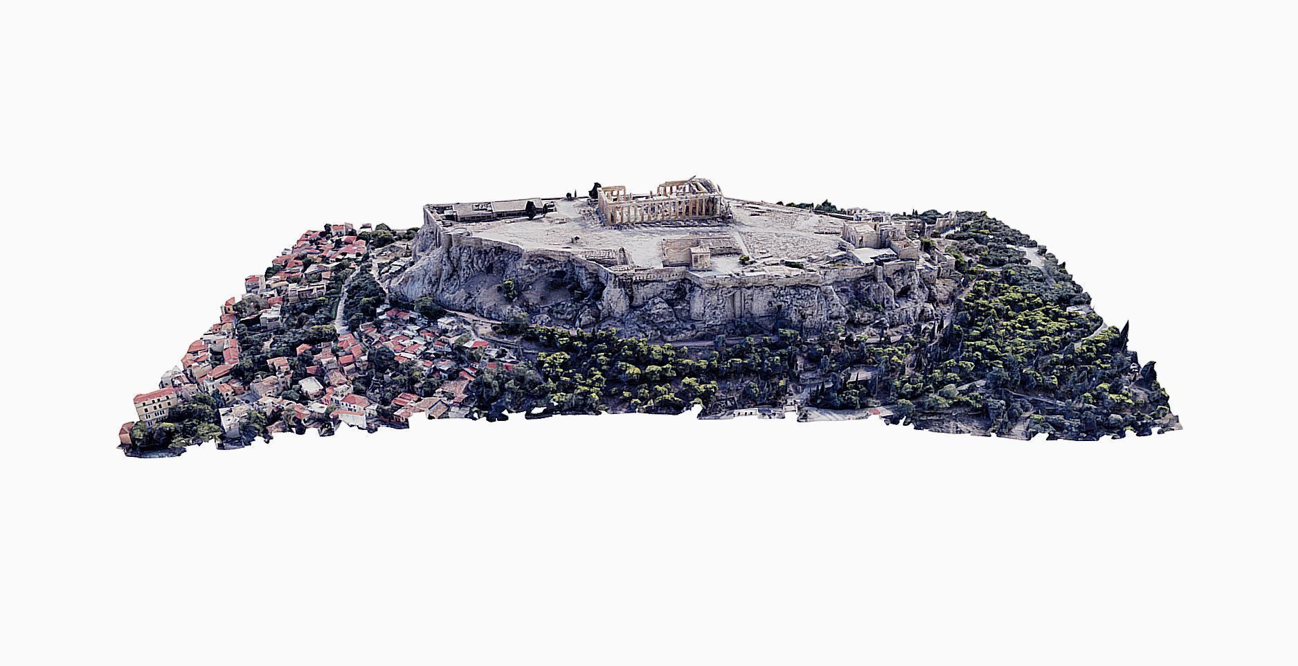3D model Acropolis of Athens - Parthenon VR / AR / low-poly | CGTrader