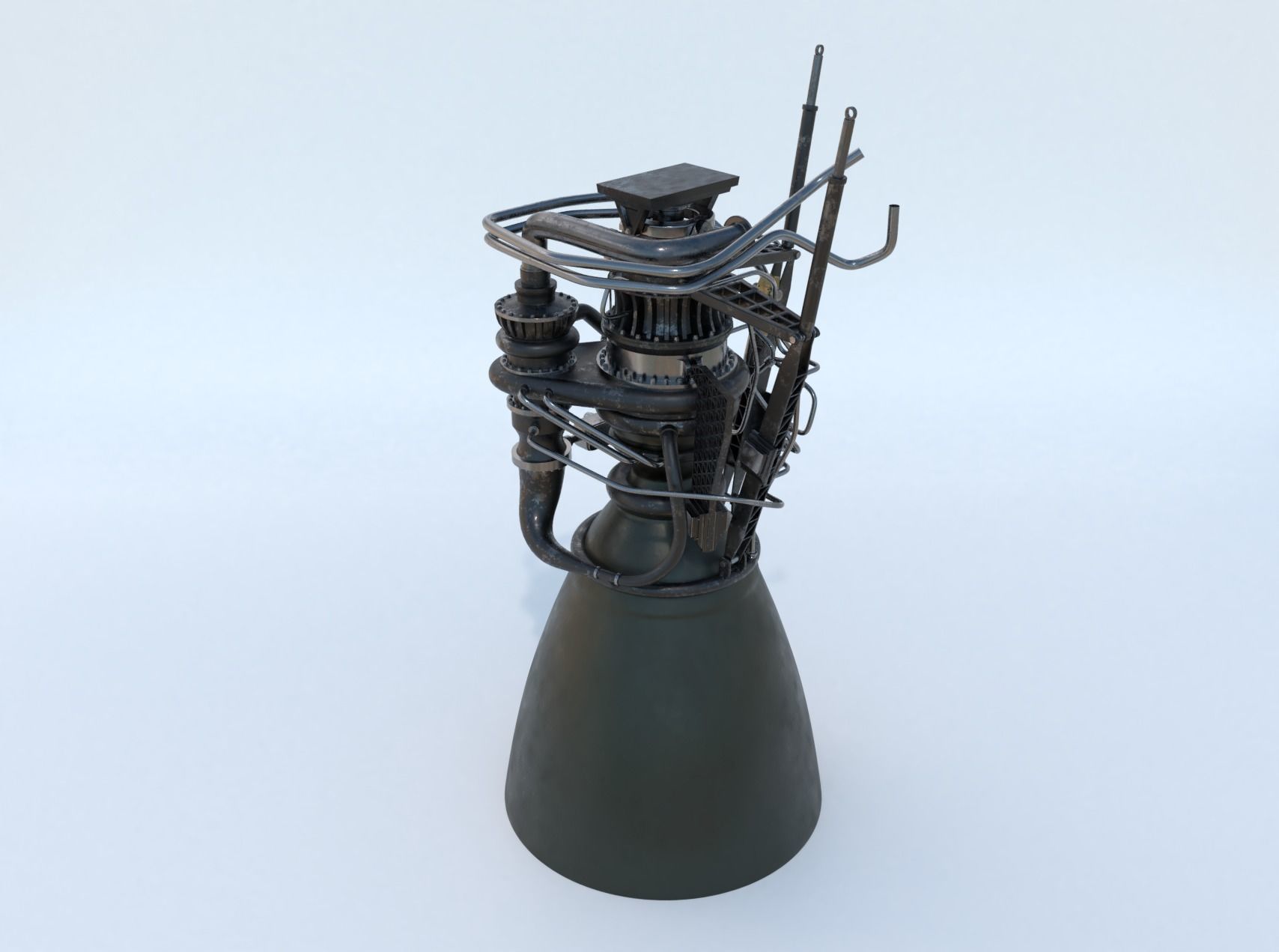 SpaceX Raptor Rocket Engine 3D model | CGTrader