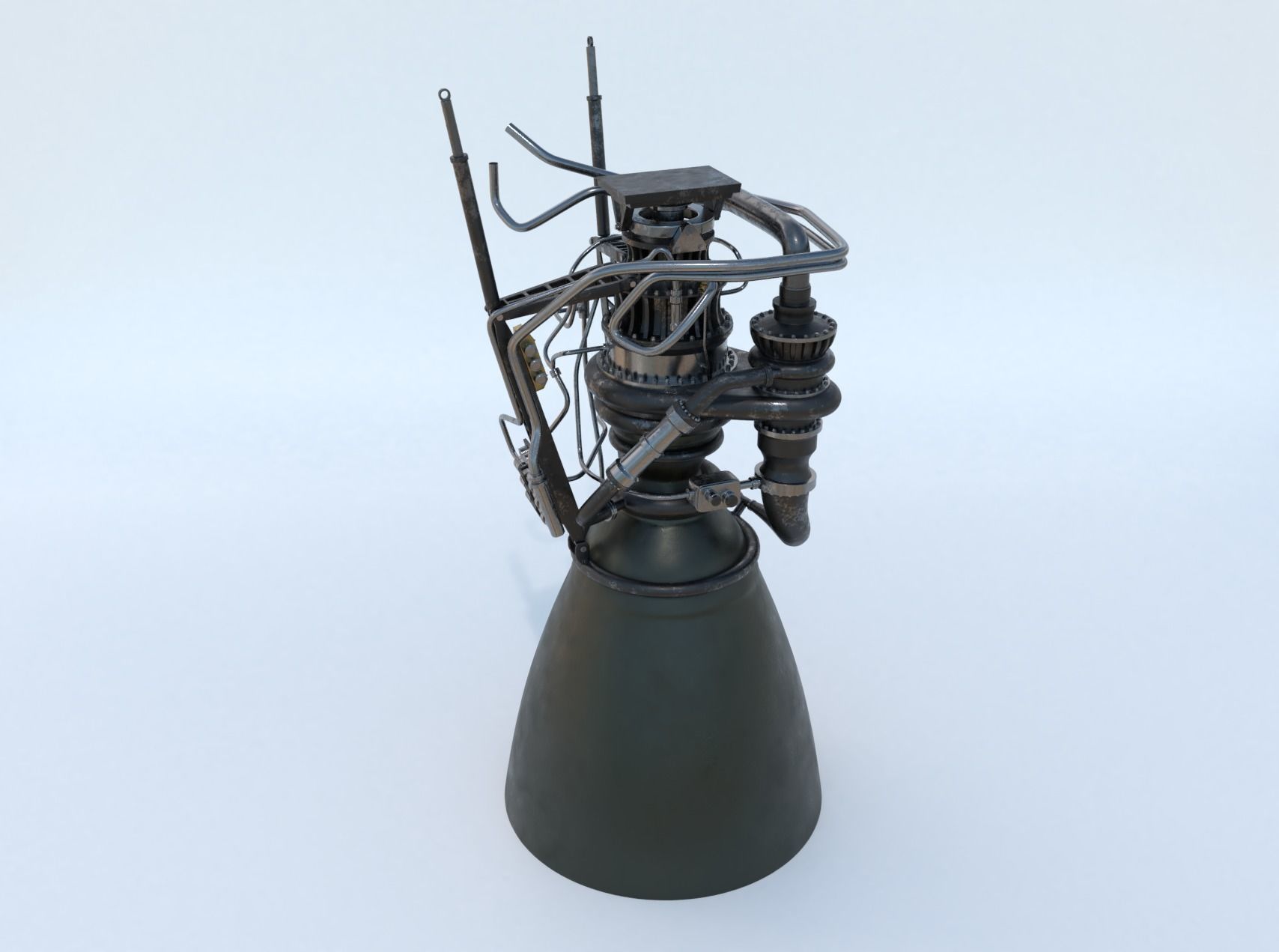 SpaceX Raptor Rocket Engine 3D model | CGTrader