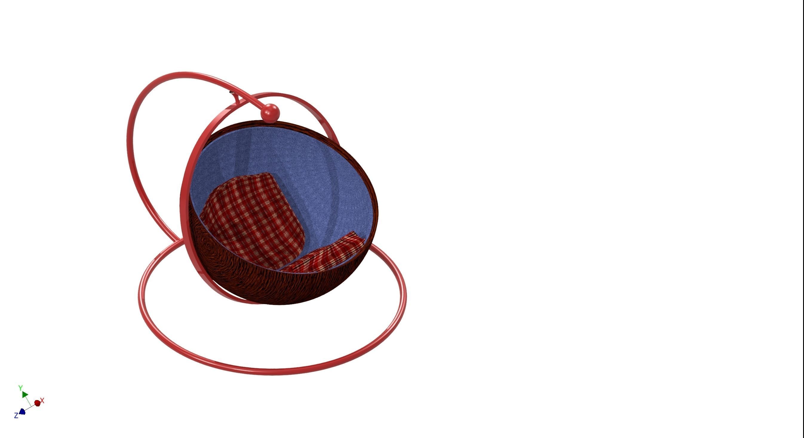 swing chair handling chair inventor model 3D model 3D printable | CGTrader