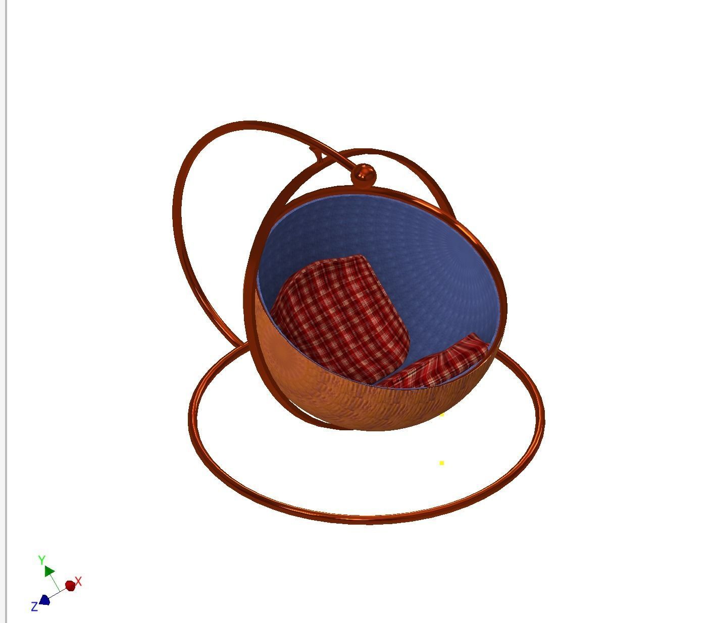 swing chair handling chair inventor model 3D model 3D printable | CGTrader