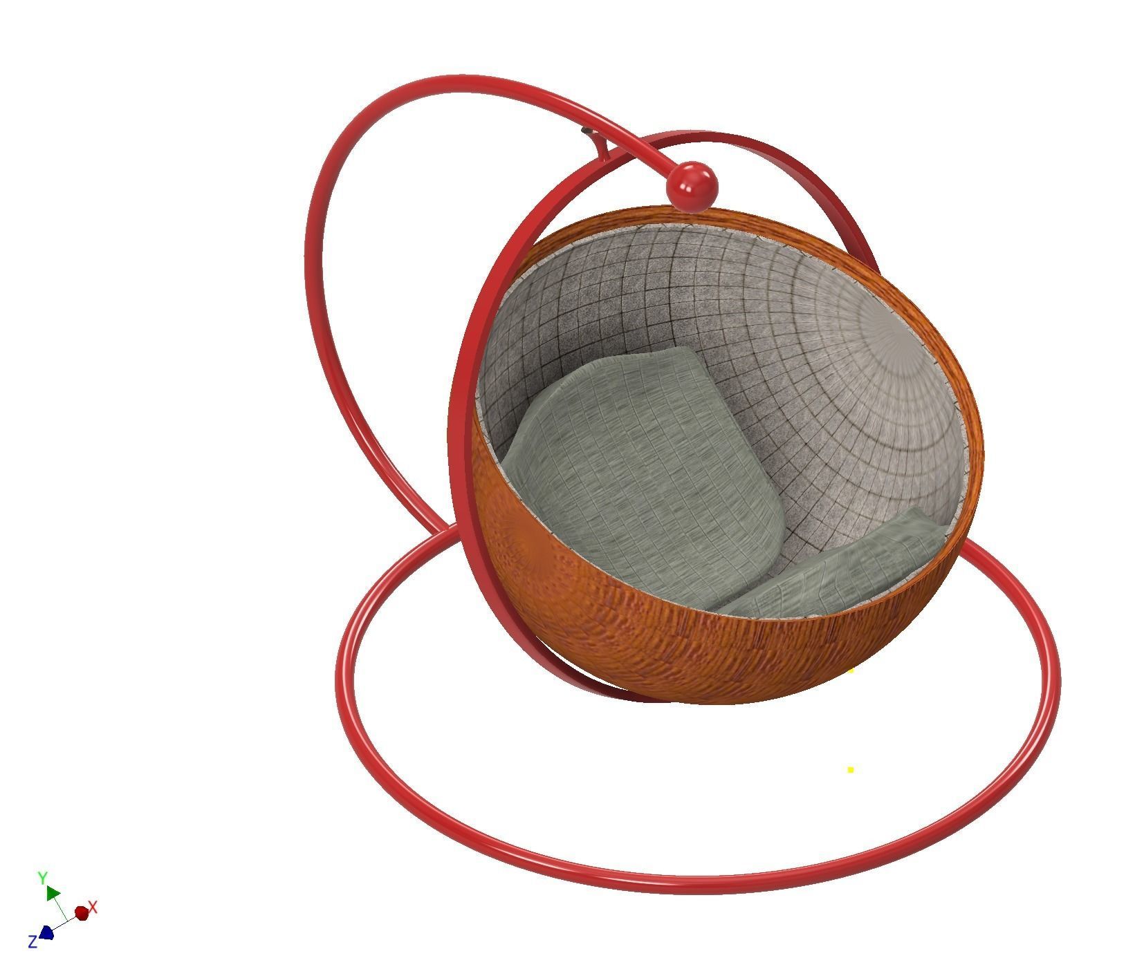 swing chair handling chair inventor model 3D model 3D printable | CGTrader